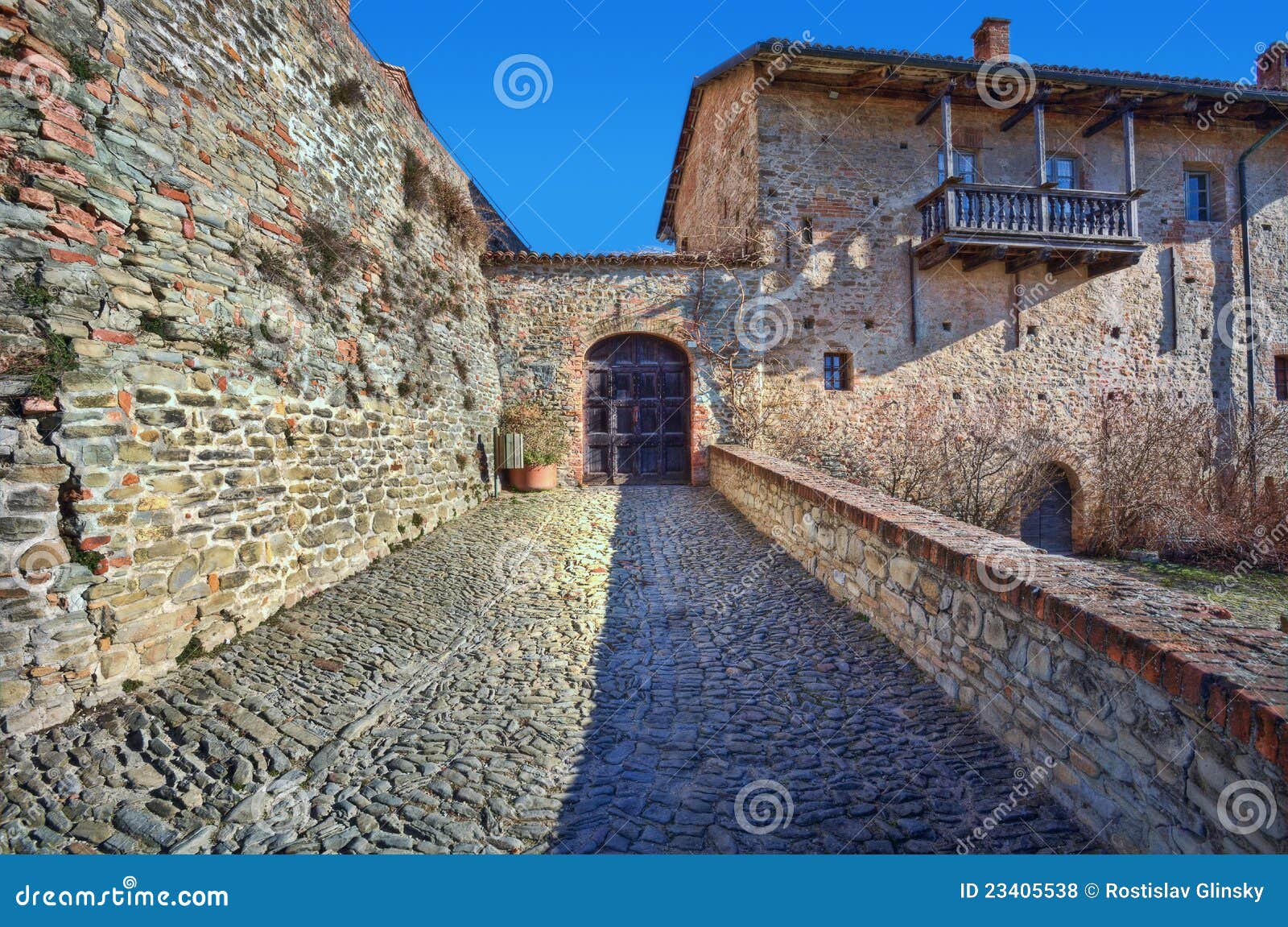Ancient Castle. Serralunga D Alba, Italy. Stock Photo - Image of ...