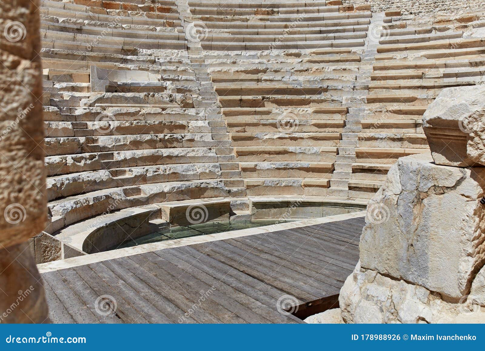 Ancient Castle of Stones and Shellfish, Amphitheater Stock Photo ...
