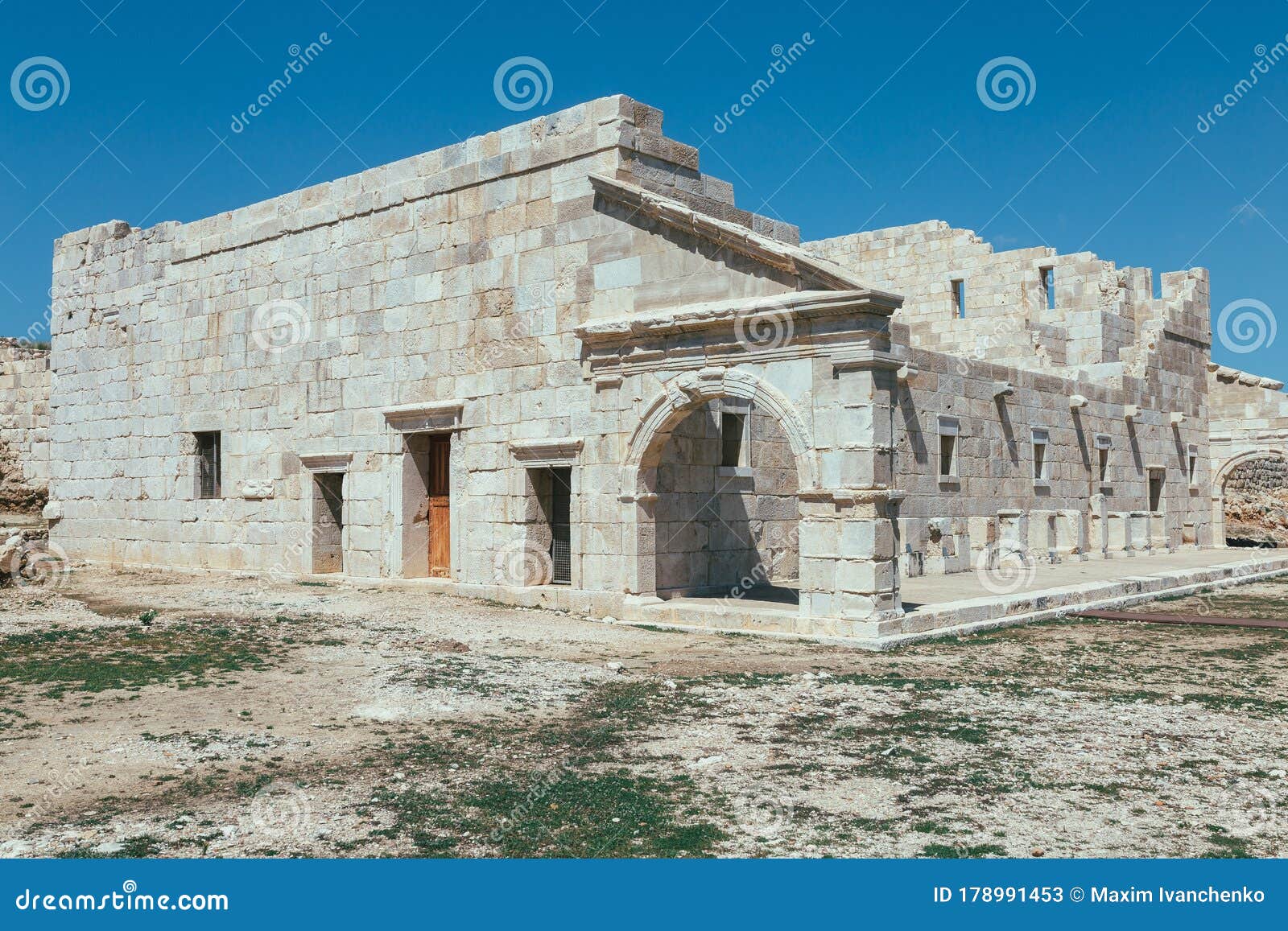 Ancient Castle of Stones and Shellfish, Amphitheater Stock Image ...