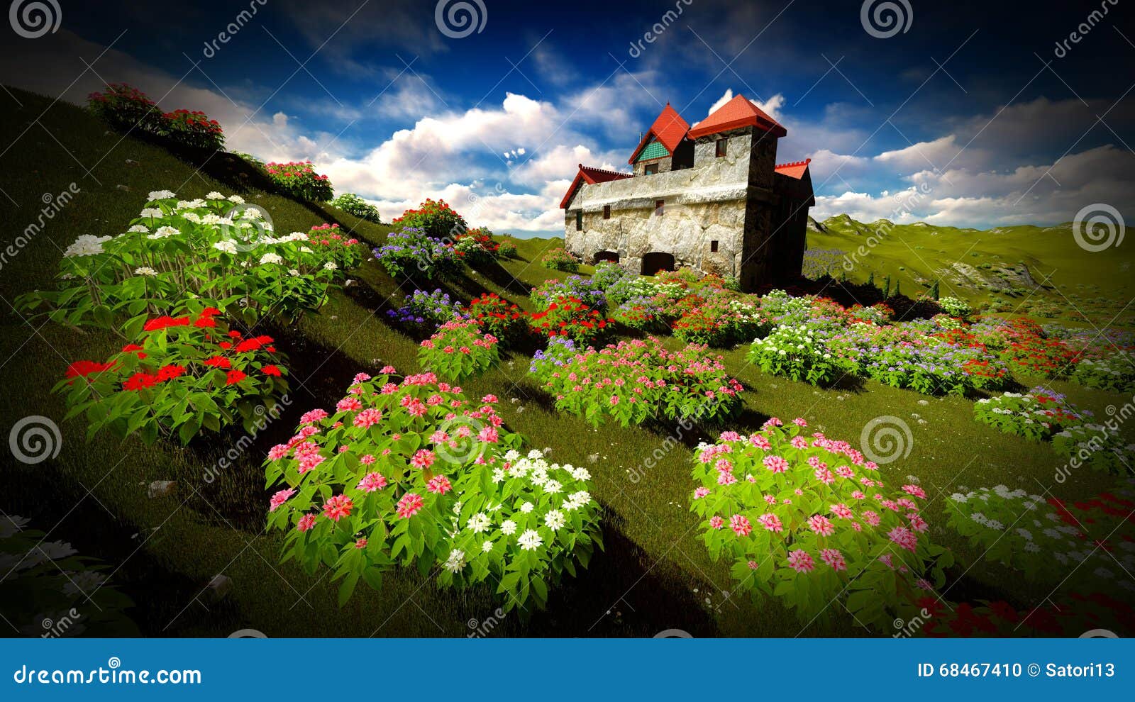 Ancient castle at sunset stock photo. Image of bunker - 68467410