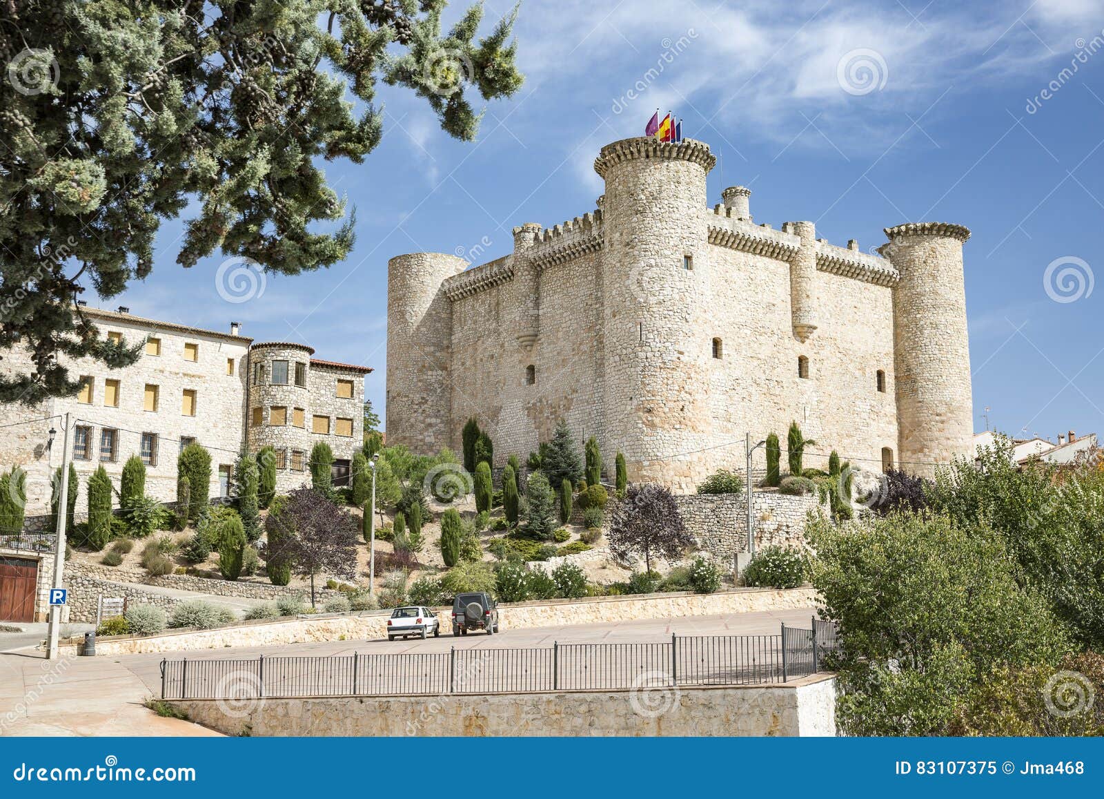 Ancient Castle in Torija Town, Guadalajara, Spain Stock Image - Image ...