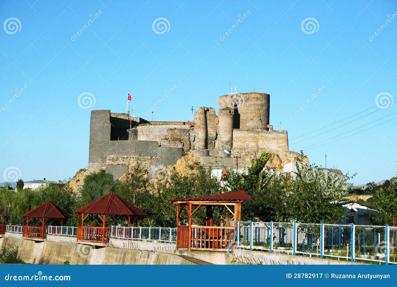Ancient castle in Turkey stock image. Image of house - 28782917
