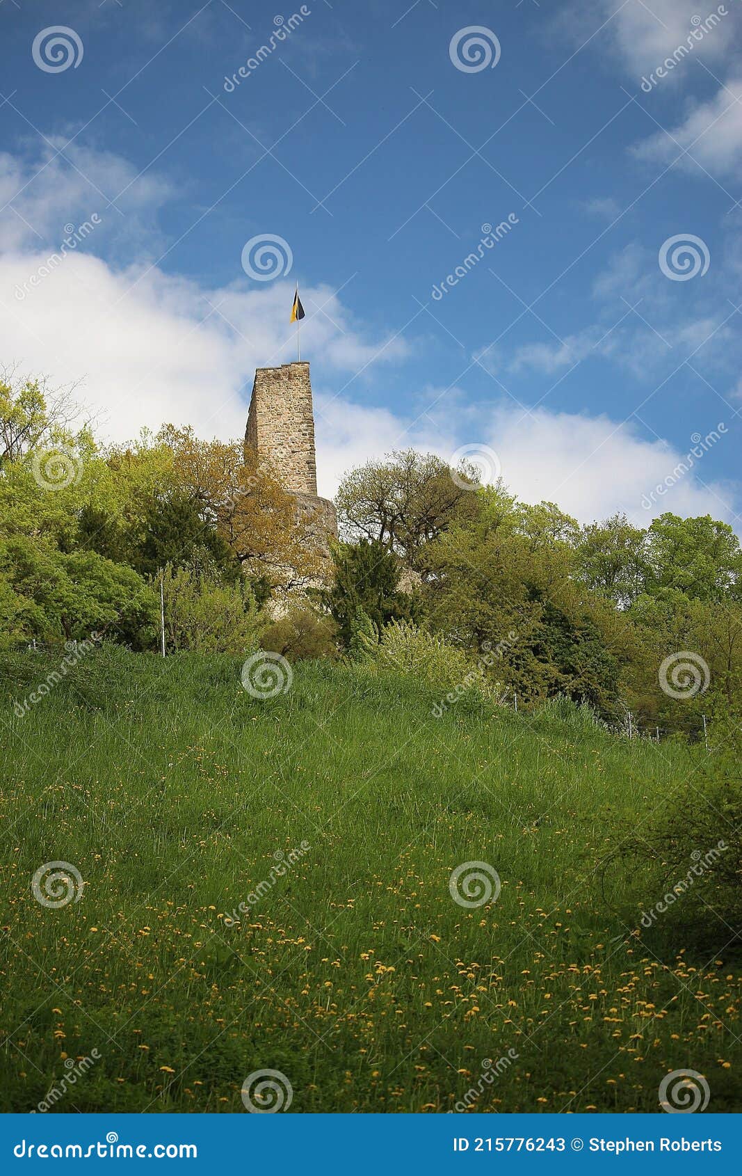 Ancient Castle Turning To Rubble Stock Image - Image of fort, panorama ...