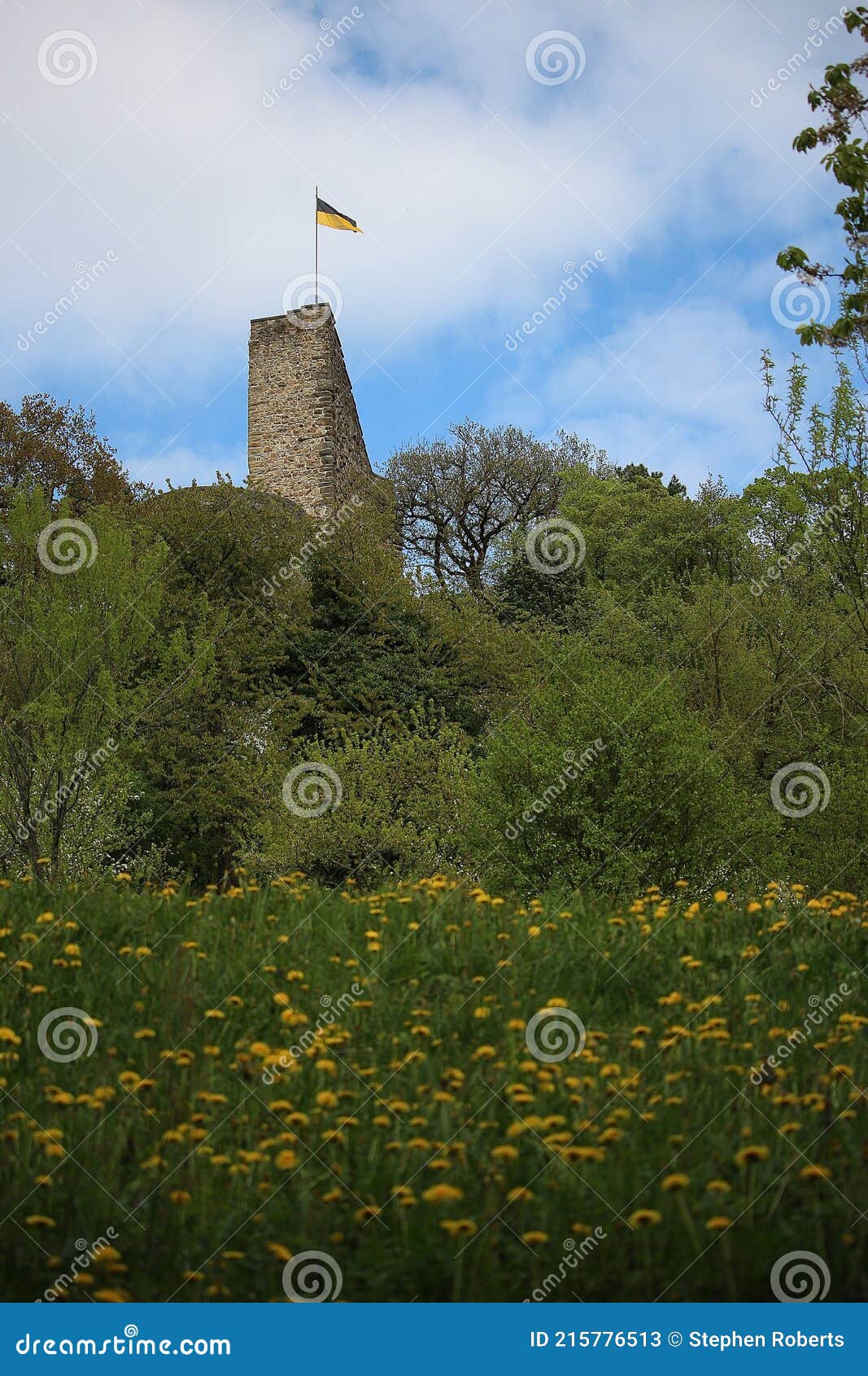 Ancient Castle Turning To Rubble Stock Image - Image of castle ...