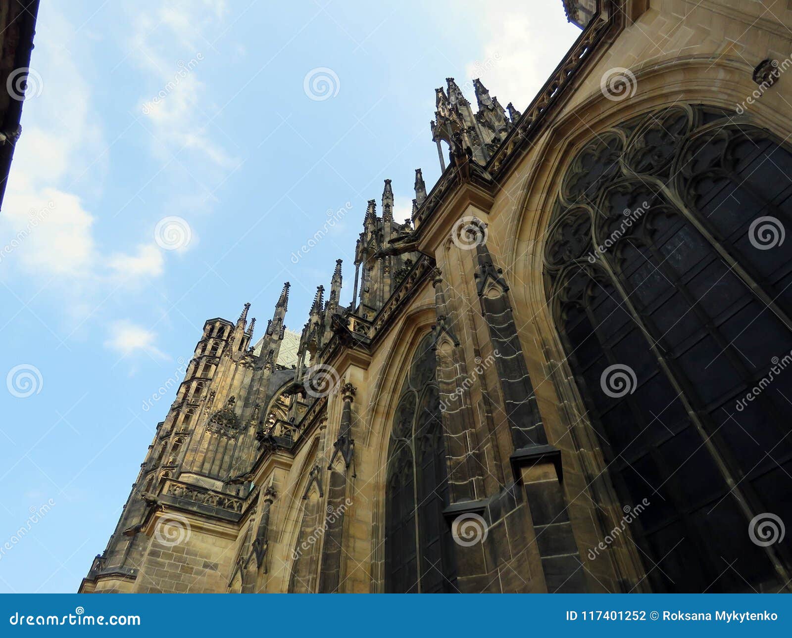 Ancient castles in Prague stock photo. Image of bank - 117401252