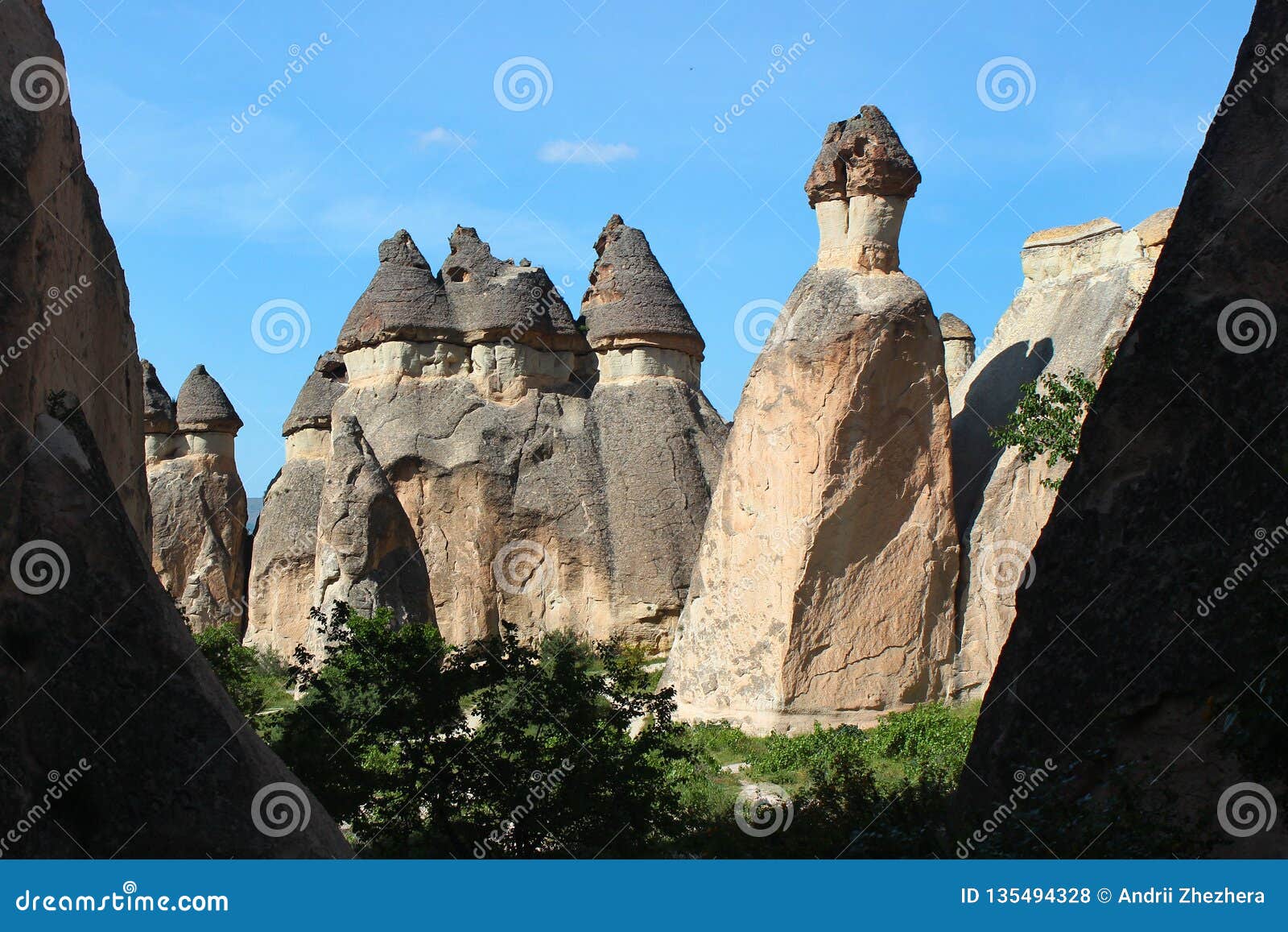Ancient Cave City of Zelve in Cappadocia, Turkey Stock Photo - Image of ...