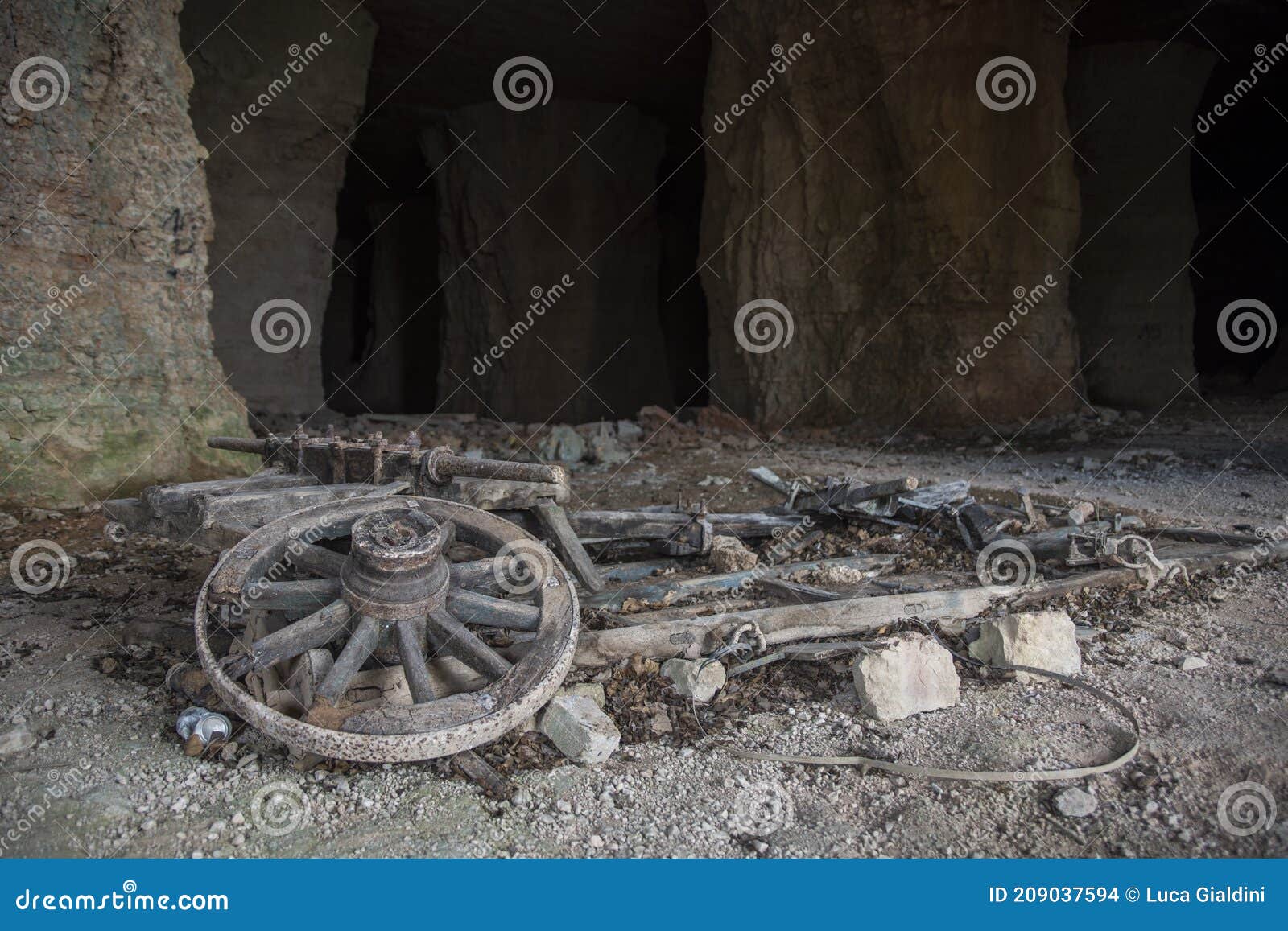 An Ancient Cave in the Mountain Stock Photo - Image of darkness, cave ...