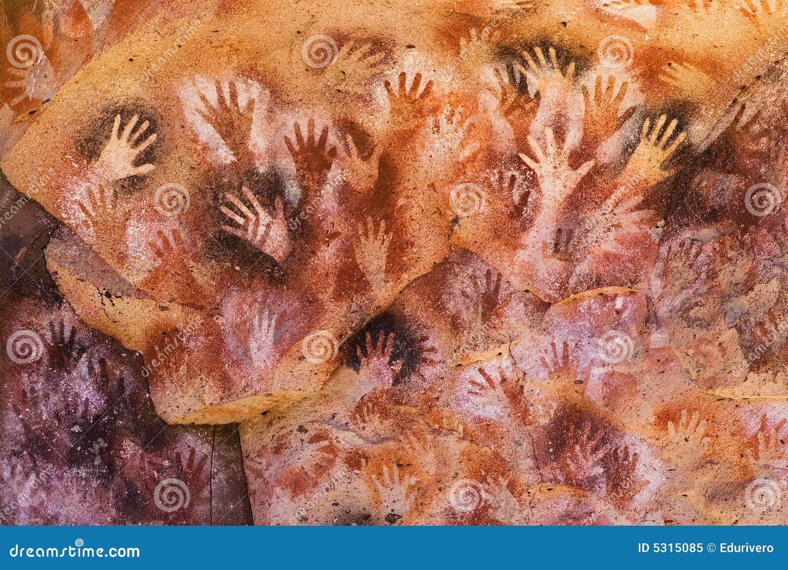 Ancient Cave Paintings in Patagonia Stock Image - Image of patagonia ...