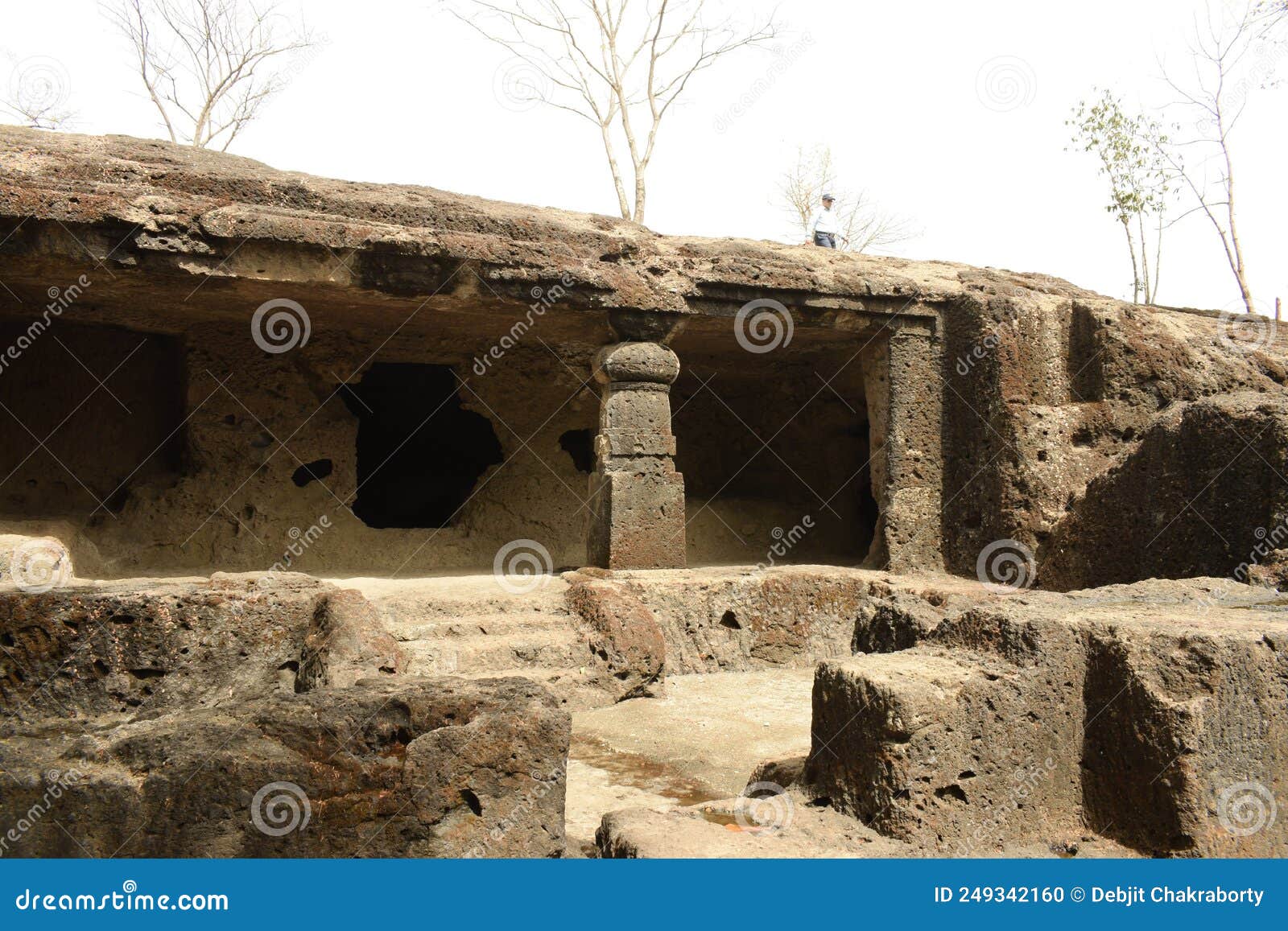 Ancient Cave Structures at Mahakali Caves Stock Photo - Image of view ...