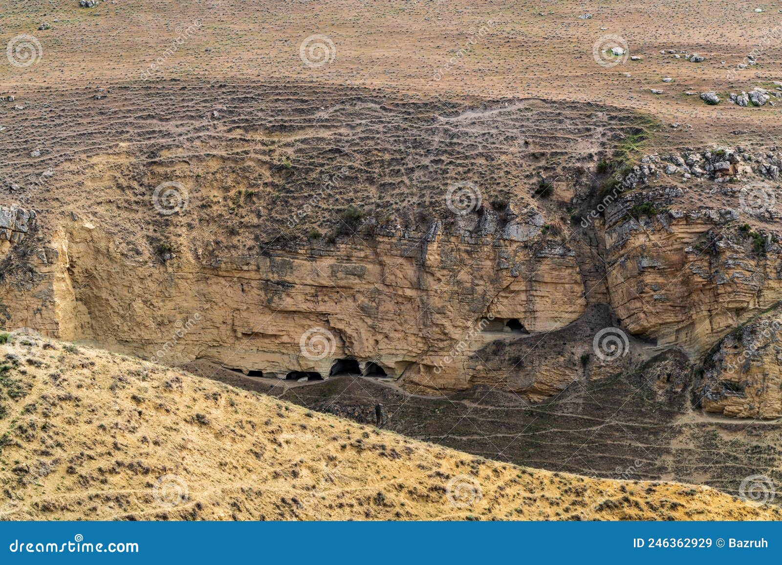 Ancient Caves in the Mountain Stock Image - Image of fractured, plumb ...
