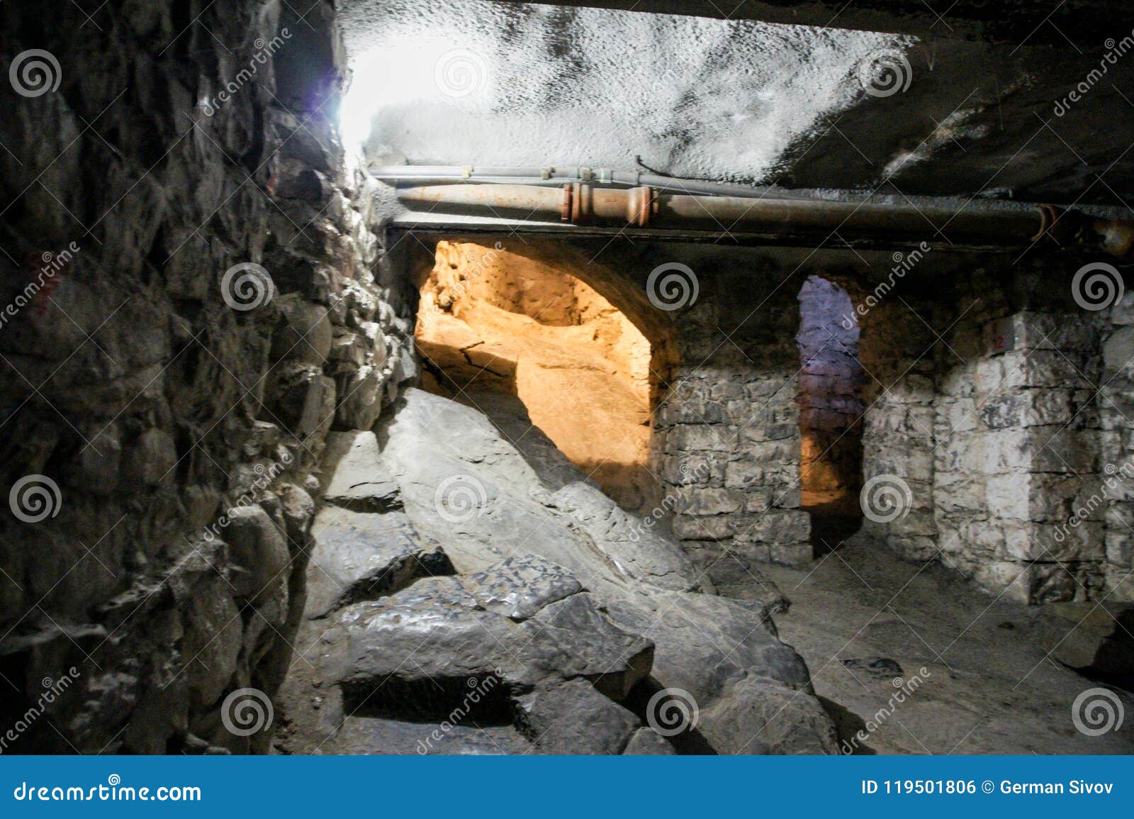 Ancient Cellars of the Castle. Editorial Photo - Image of wooden ...