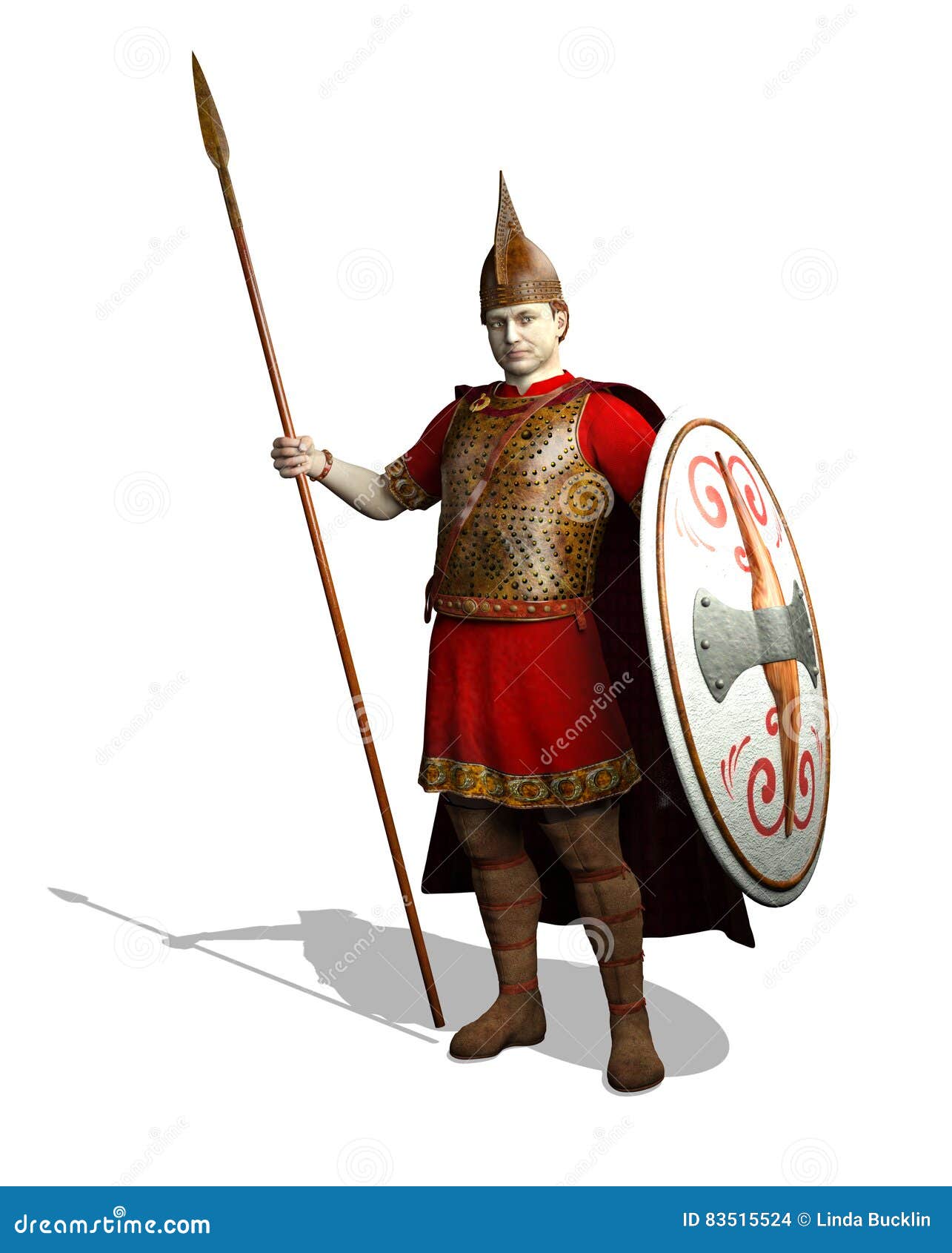 Ancient Celt Warrior stock illustration. Illustration of european ...