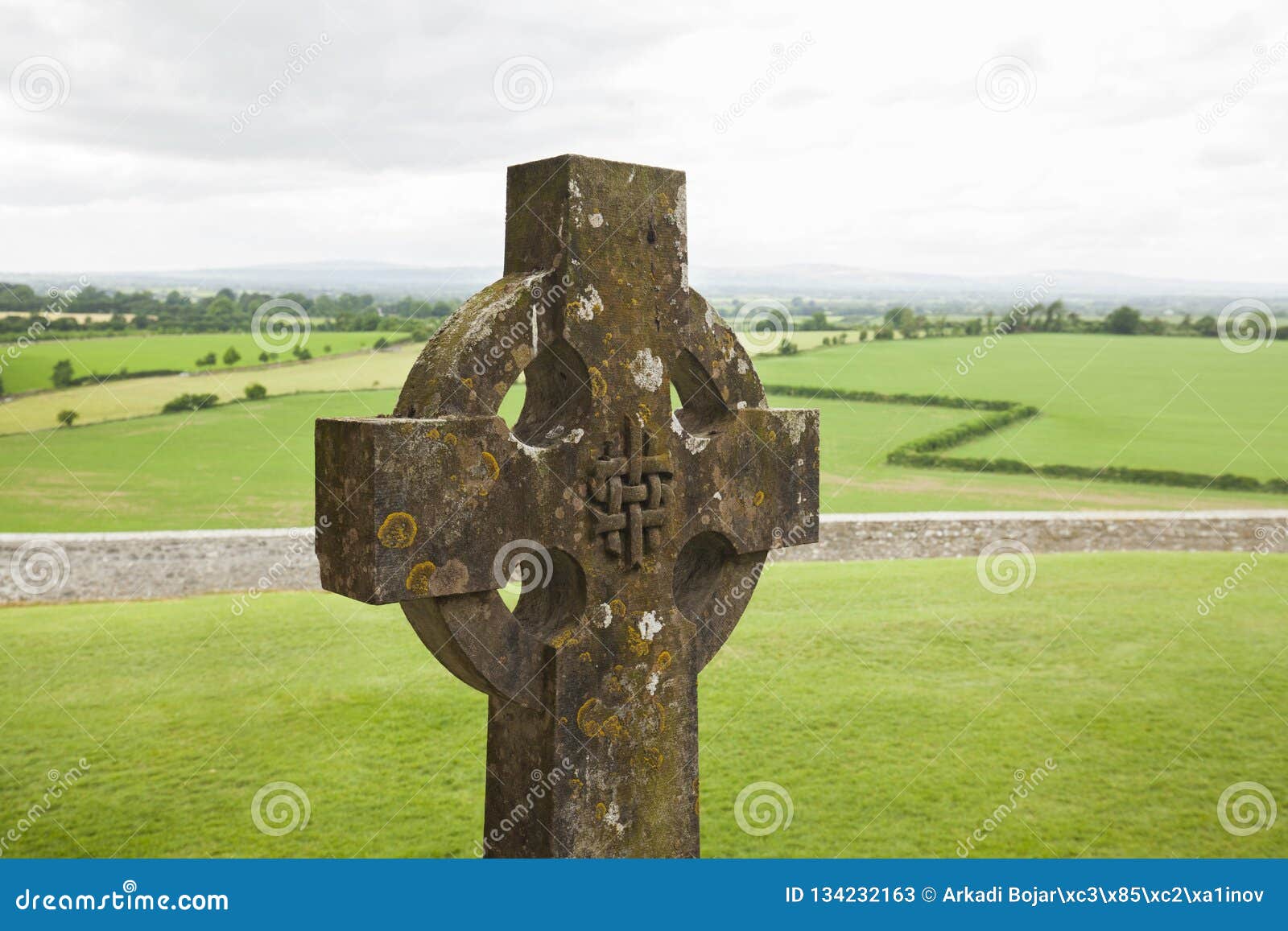 Ancient celtic cross stock image. Image of celtic, castle - 134232163