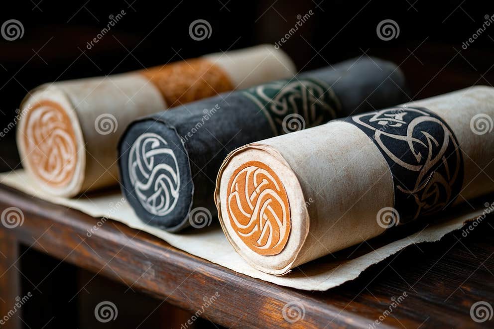 Ancient Celtic Texts, Ancient Celtic Patterns on Aged Paper Evoke the ...