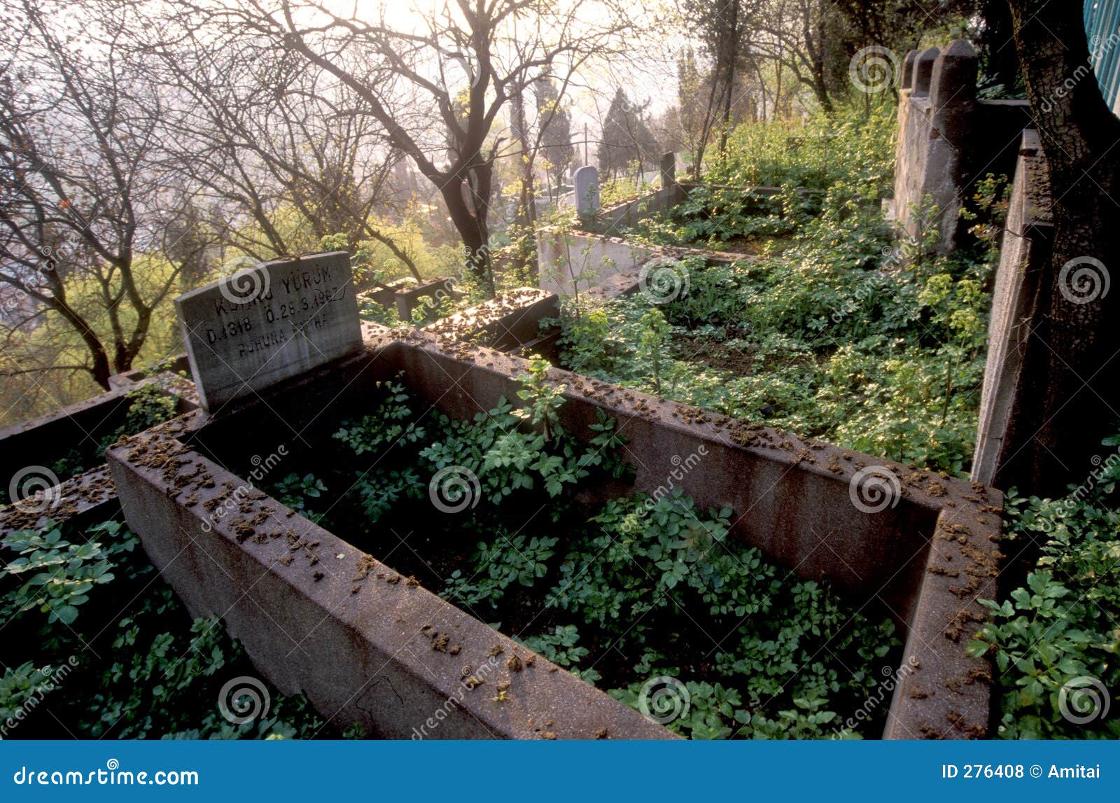 Ancient Cemetery stock photo. Image of istanbul, dead, turkey - 276408