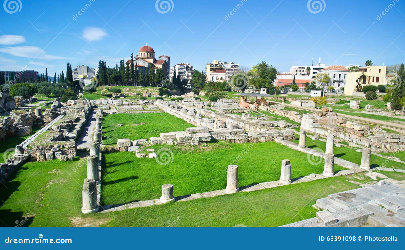 Ancient Cemetery in Athens Kerameikos Greece Stock Photo - Image of ...