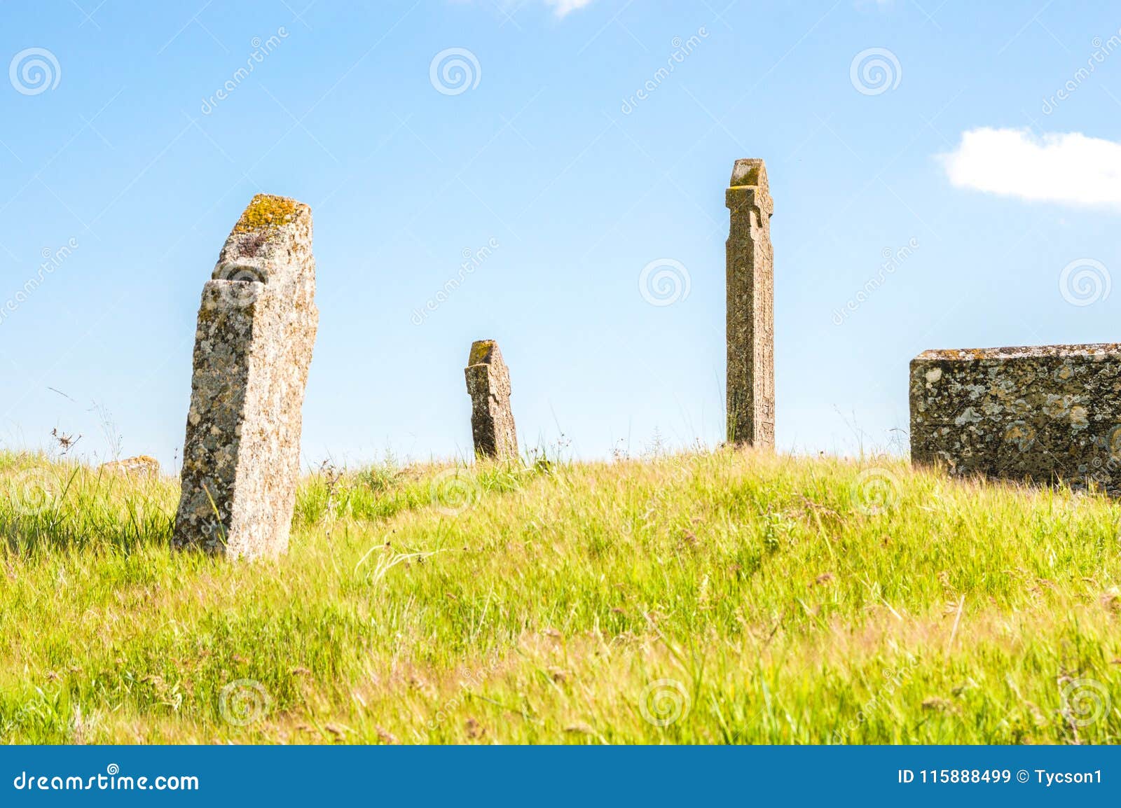 Graves of ancient burials stock image. Image of haunted - 115888499
