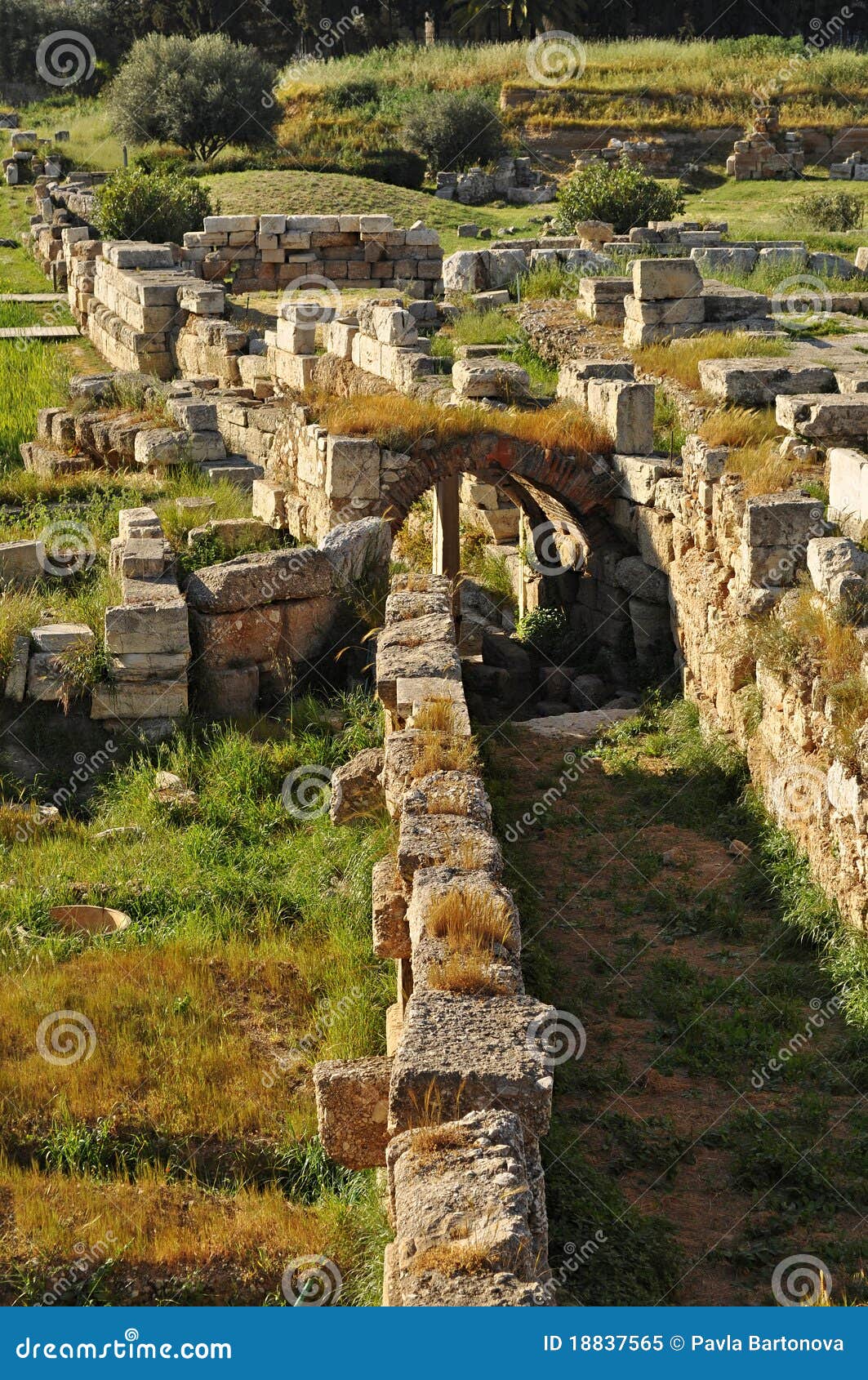 Ancient cemetery ruins stock image. Image of acropolis - 18837565