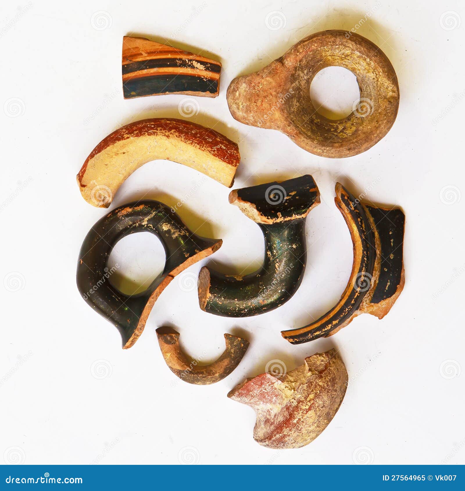 Ancient ceramic artifacts stock image. Image of stilllife - 27564965