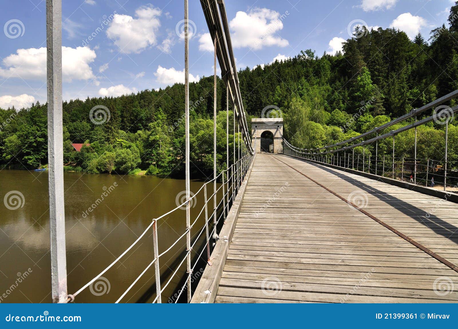 Ancient chain bridge stock image. Image of construction - 21399361