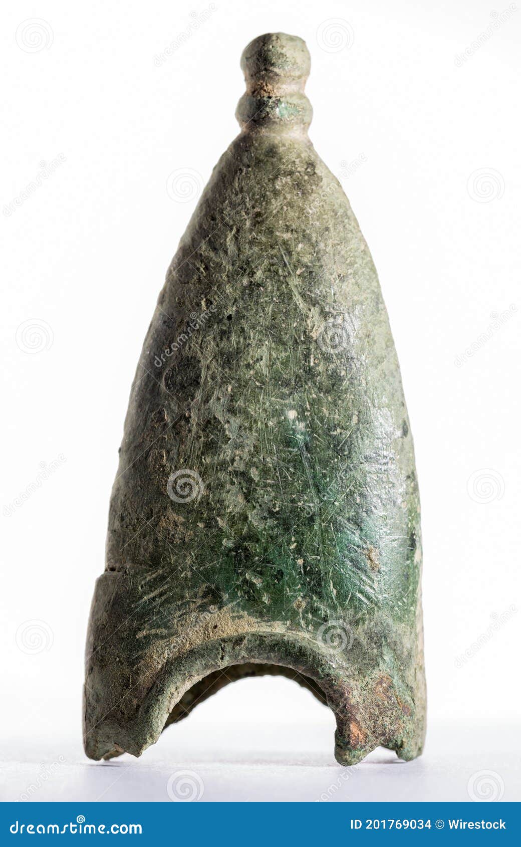 Ancient Chape of a Sword Scabbard Isolated on a White Background Stock ...