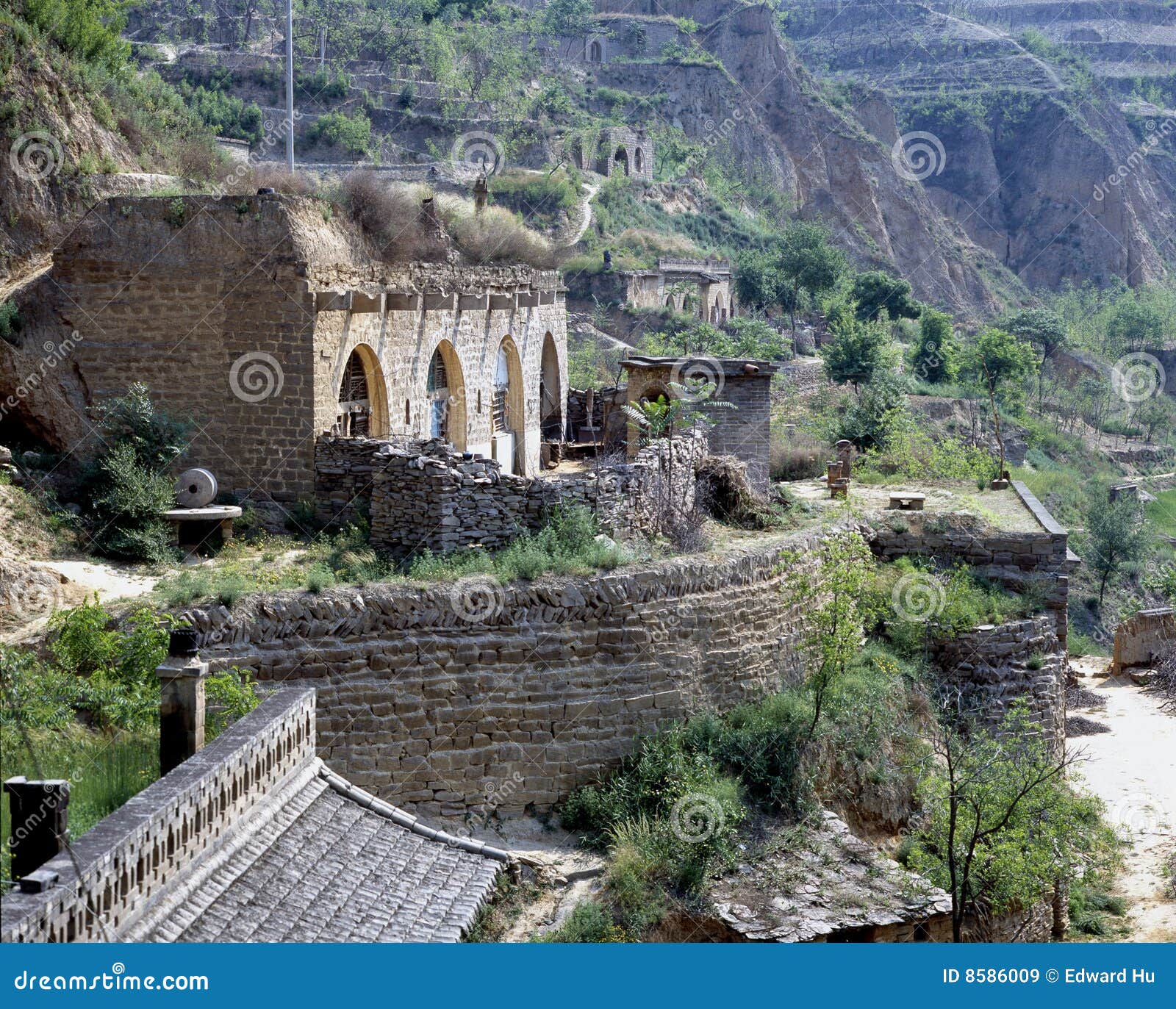 Ancient Chines House-cave Group(3) Stock Image - Image of oldest ...