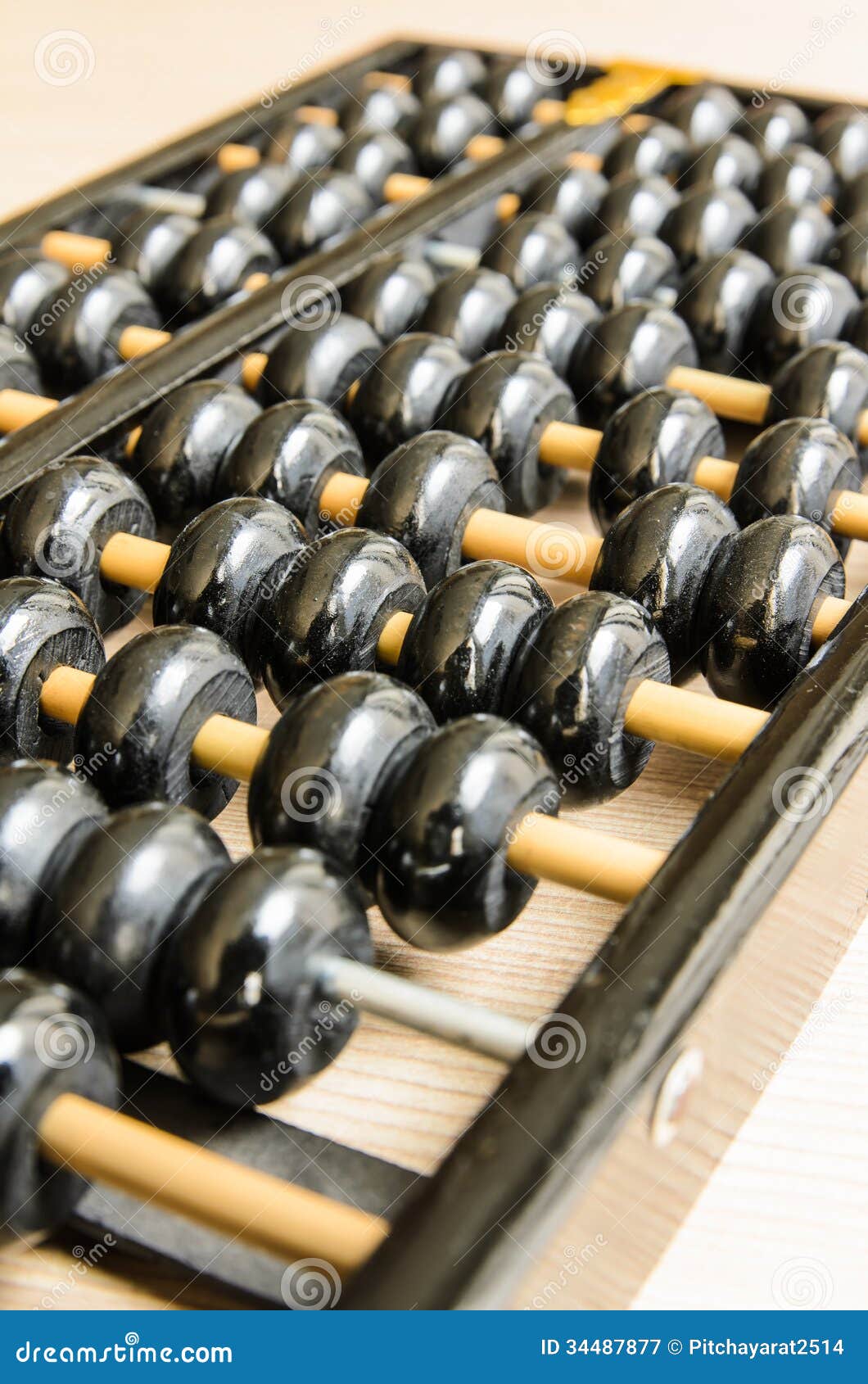 Ancient Chinese abacus stock image. Image of mathematics - 34487877