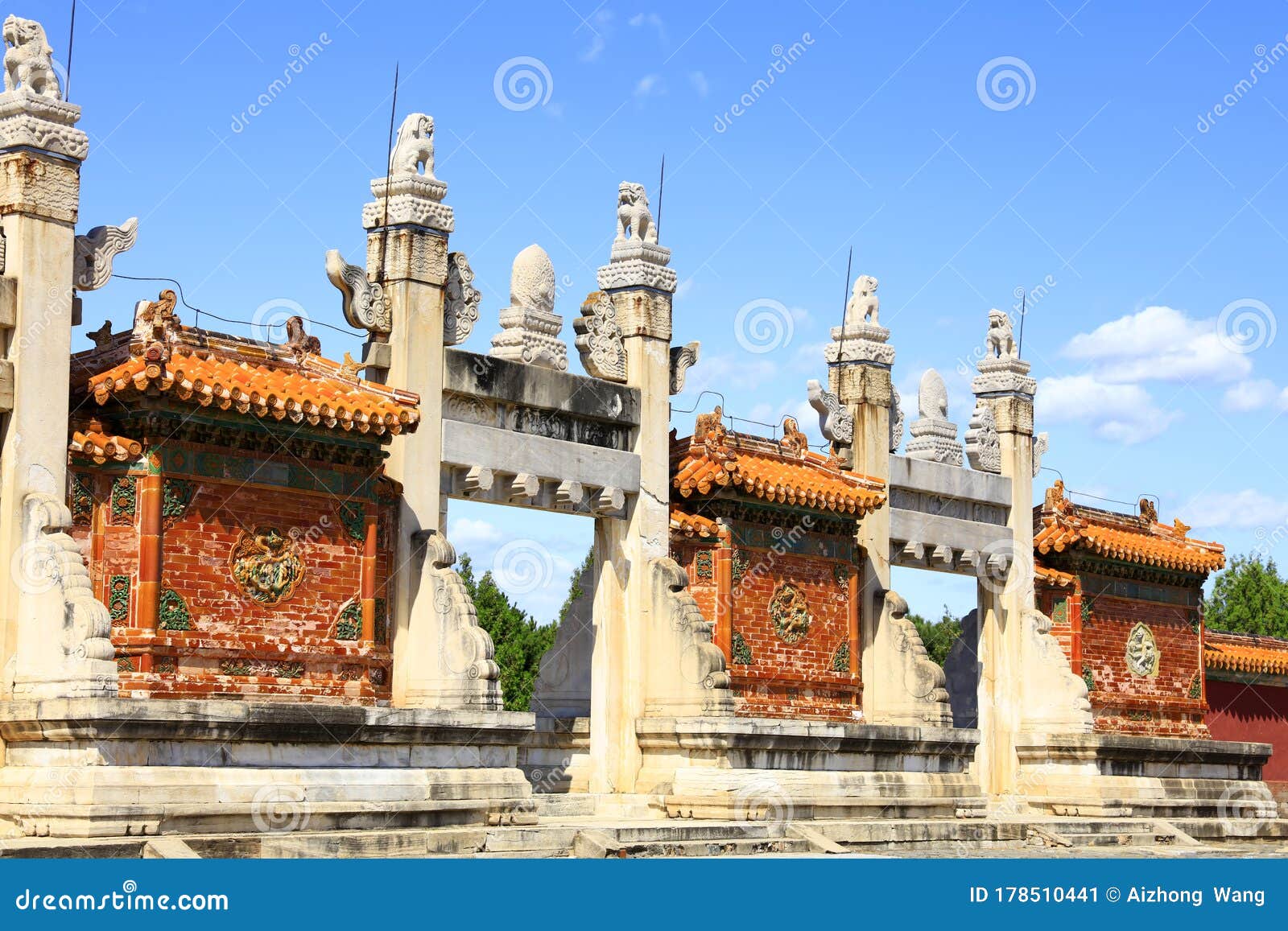 Chinese ancient stone arch stock image. Image of dongling - 178510441