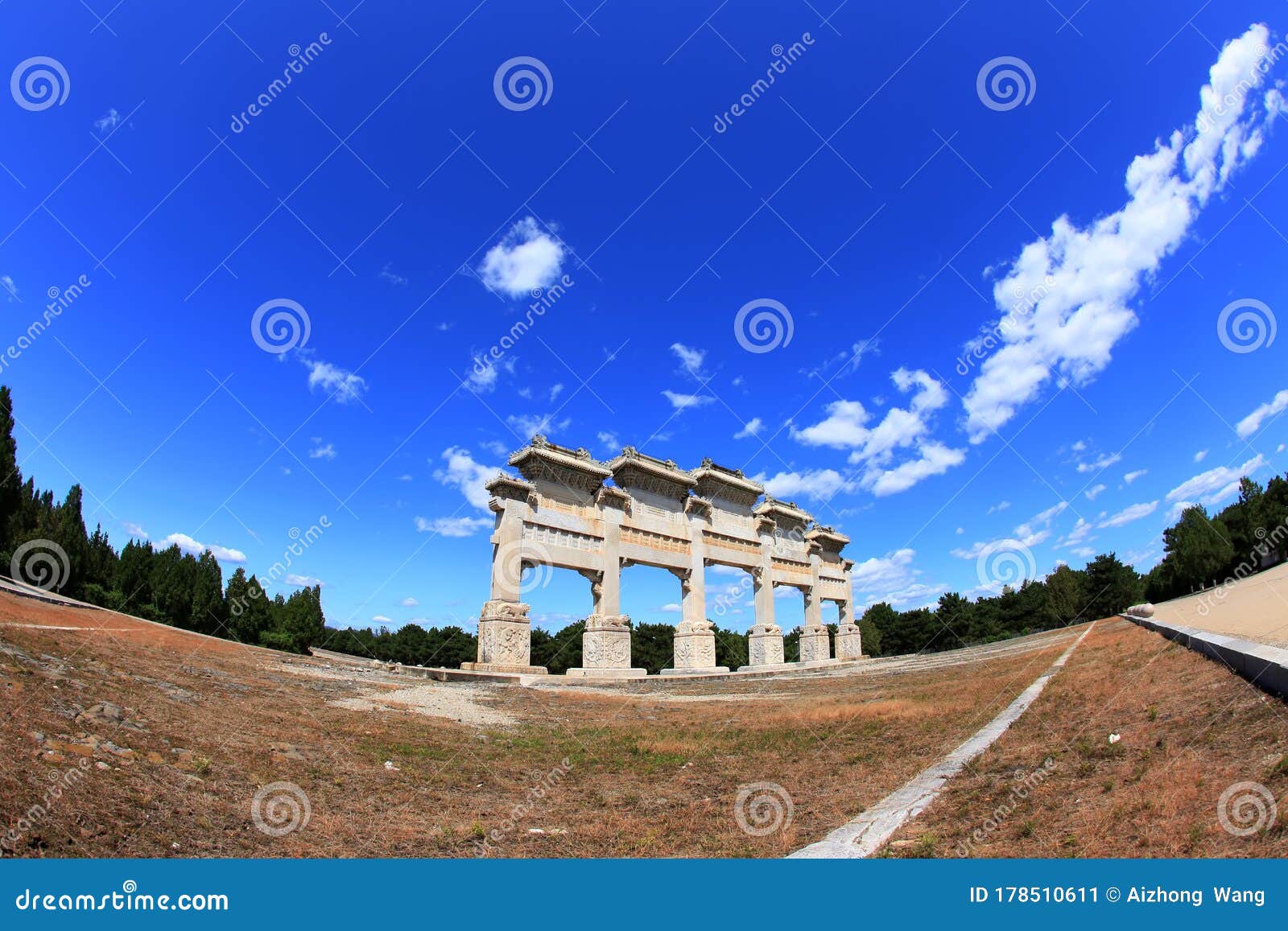 Chinese ancient stone arch stock image. Image of beautiful - 178510611