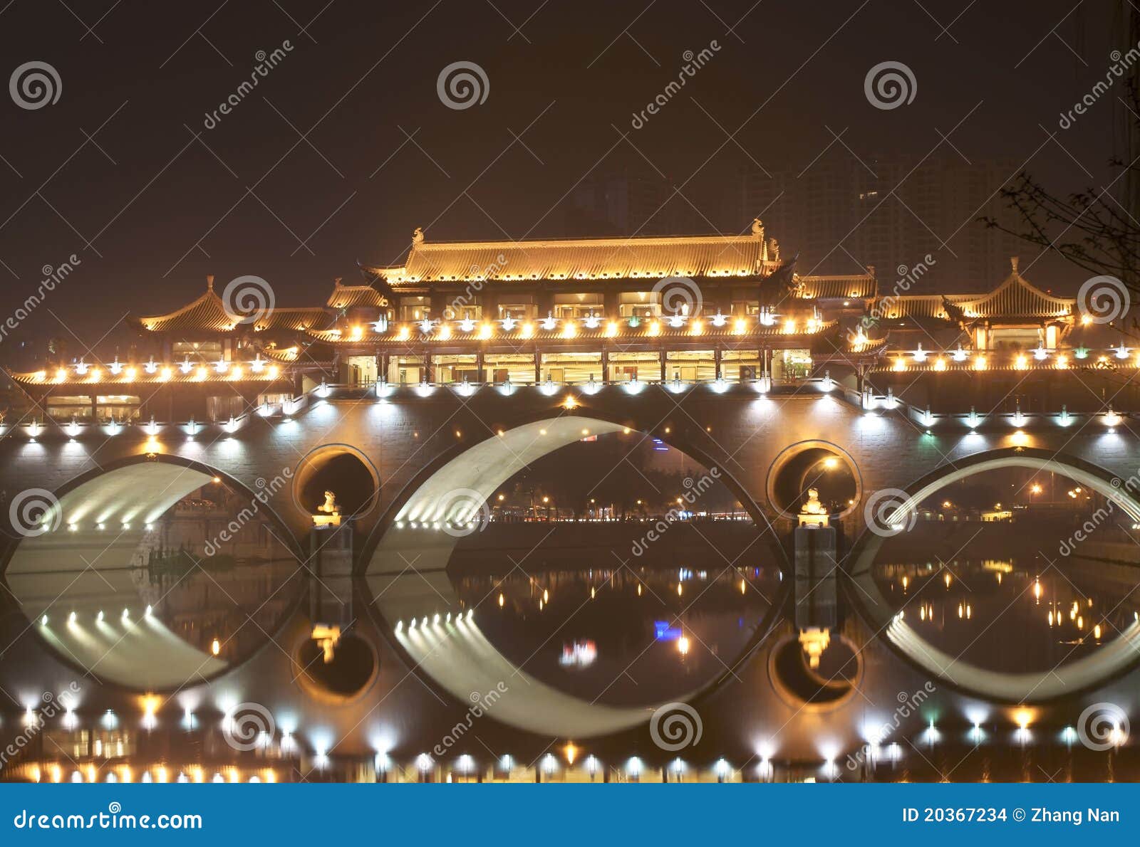 Ancient Chinese Bridge stock photo. Image of china, chengdu - 20367234
