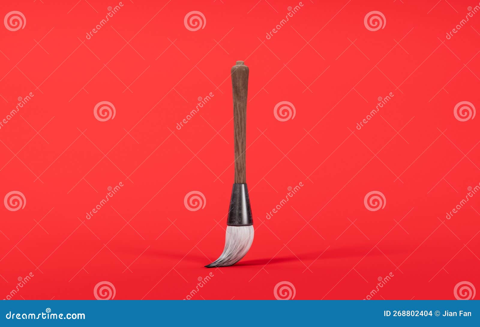Ancient Chinese Brush, 3d Rendering Stock Illustration - Illustration ...