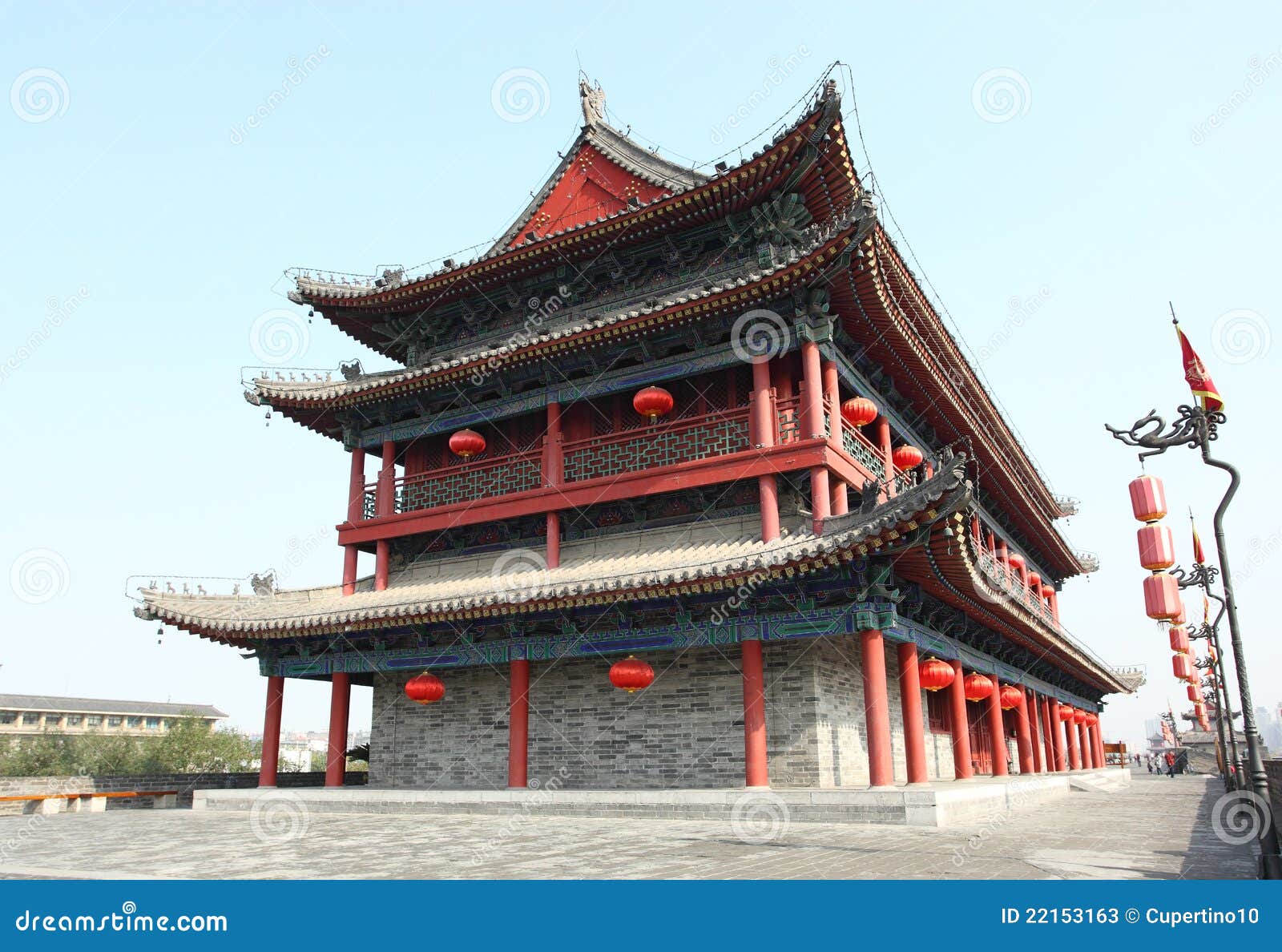 Ancient Chinese building stock image. Image of travel - 22153163