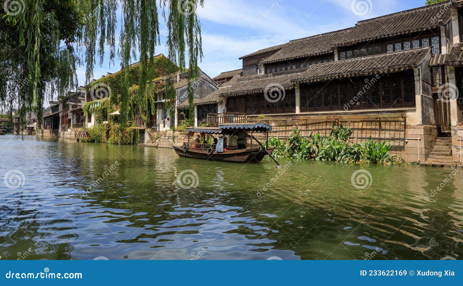Ancient Chinese town stock image. Image of jiangnan - 233622169