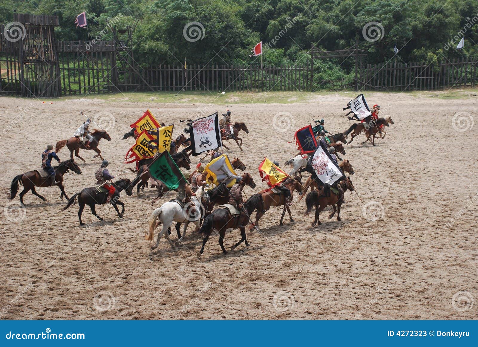Ancient Chinese cavalry stock image. Image of guangdong - 4272323