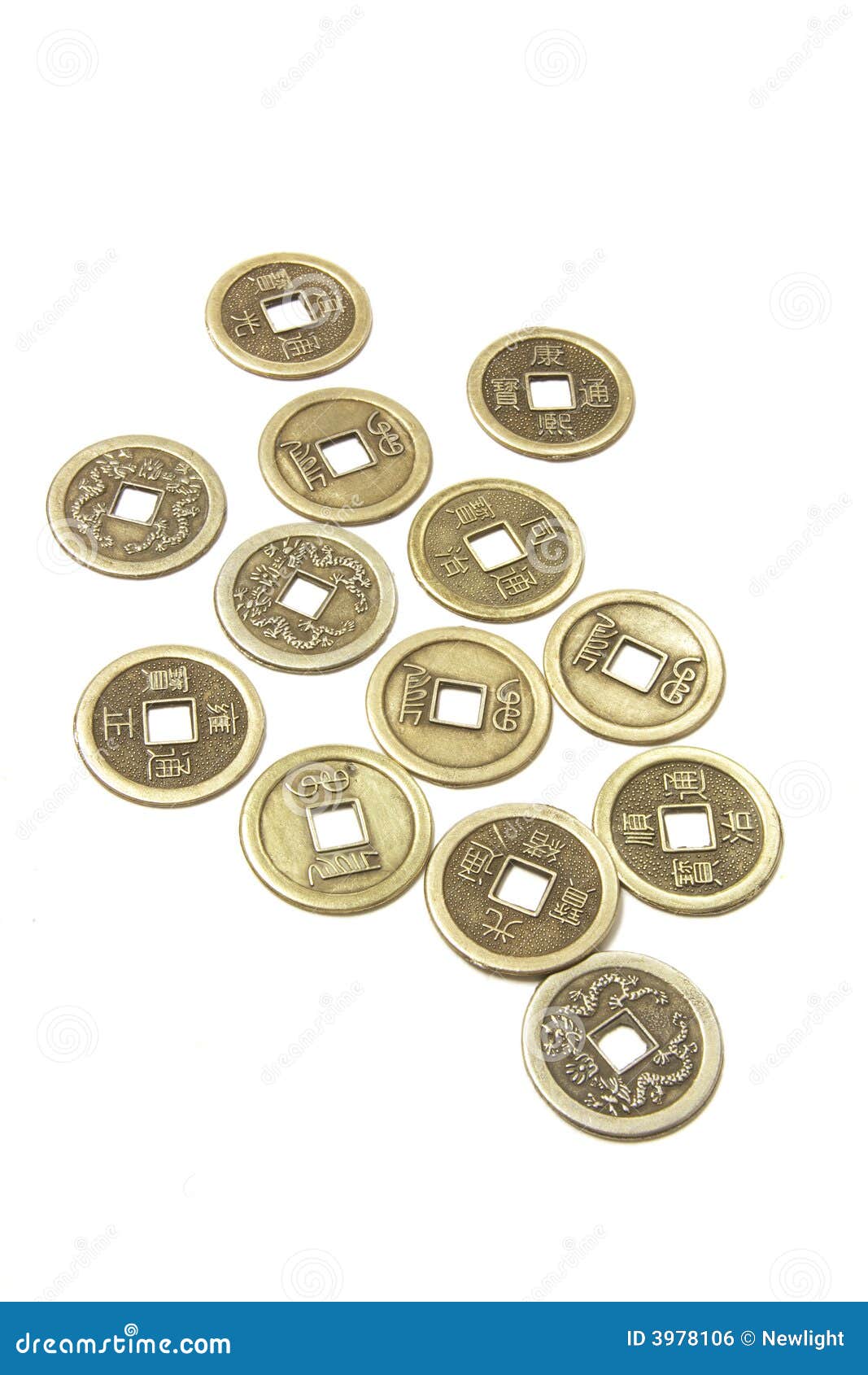 Ancient Chinese Coins stock photo. Image of antique, culture - 3978106