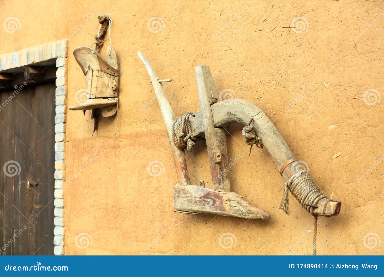 Ancient Chinese Farming Tools Stock Photo - Image of machinery, farm ...