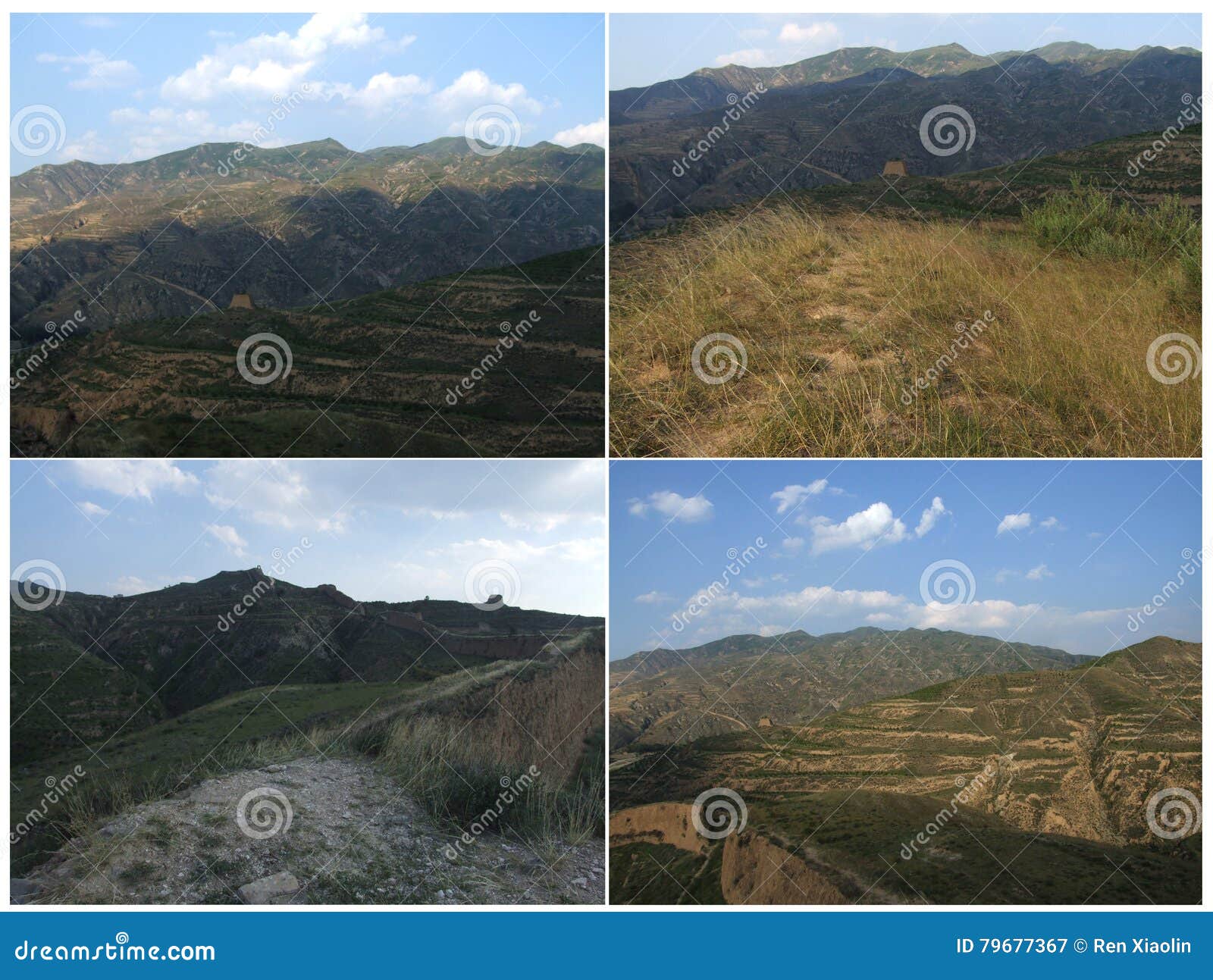 Ancient Chinese Frontier Scenery Stock Image - Image of wall, inside ...