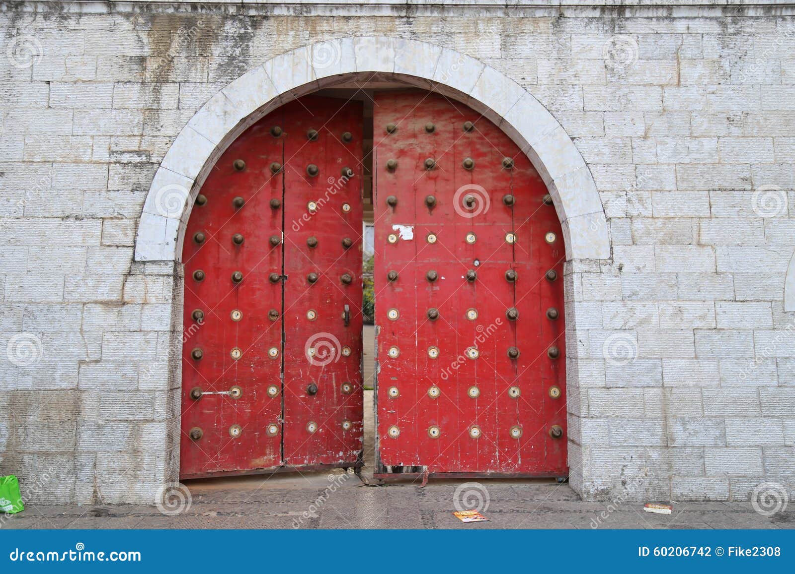 Ancient Chinese Gate stock photo. Image of guandu, wall - 60206742