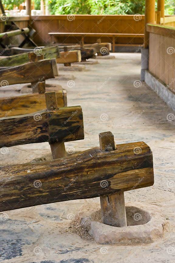 Ancient Chinese Grinding Mill (2) Stock Image - Image of grain ...