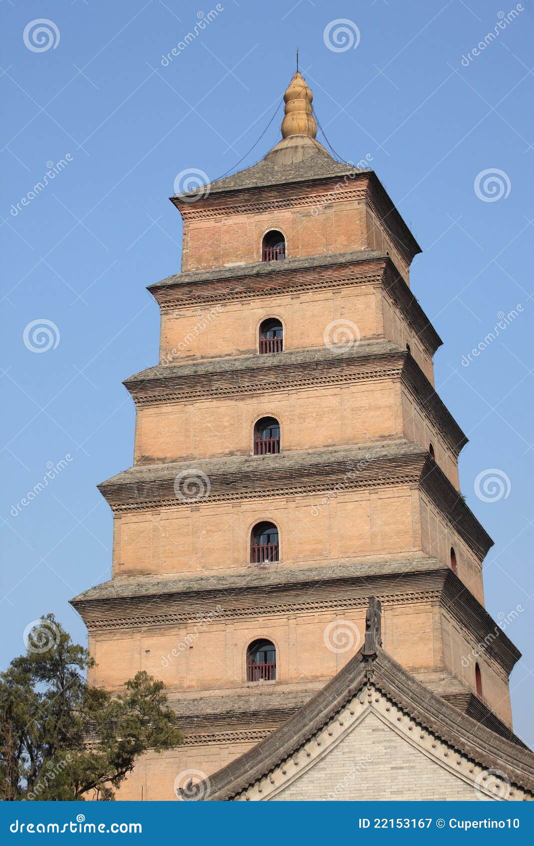 Ancient Chinese pagoda stock image. Image of ancient - 22153167
