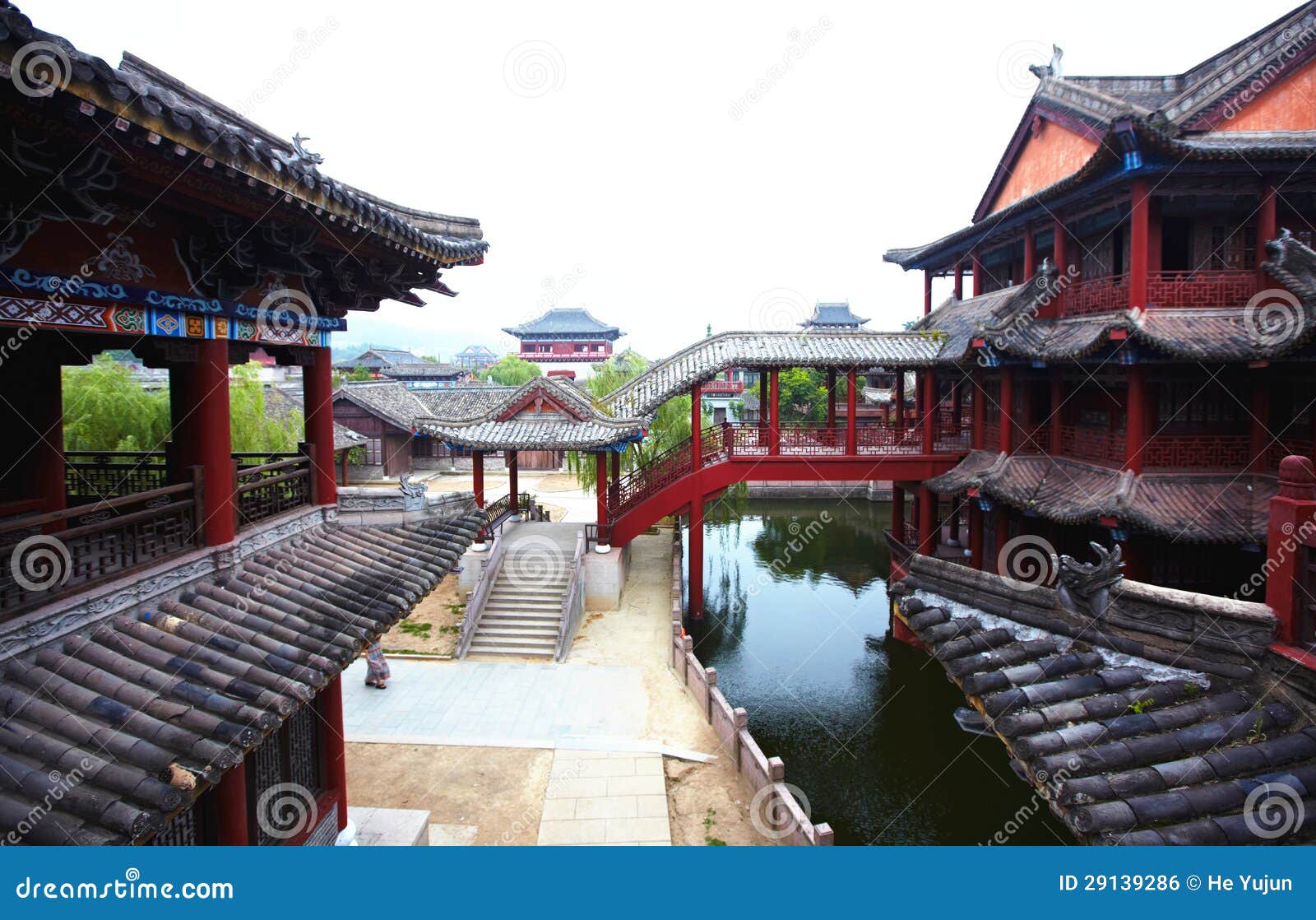 Ancient chinese palace stock photo. Image of center, columns - 29139286