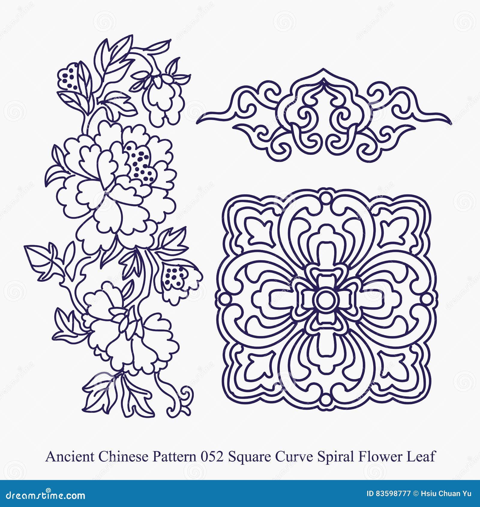 Chinese Pattern Double Happiness Symbol With Corners Vector ...