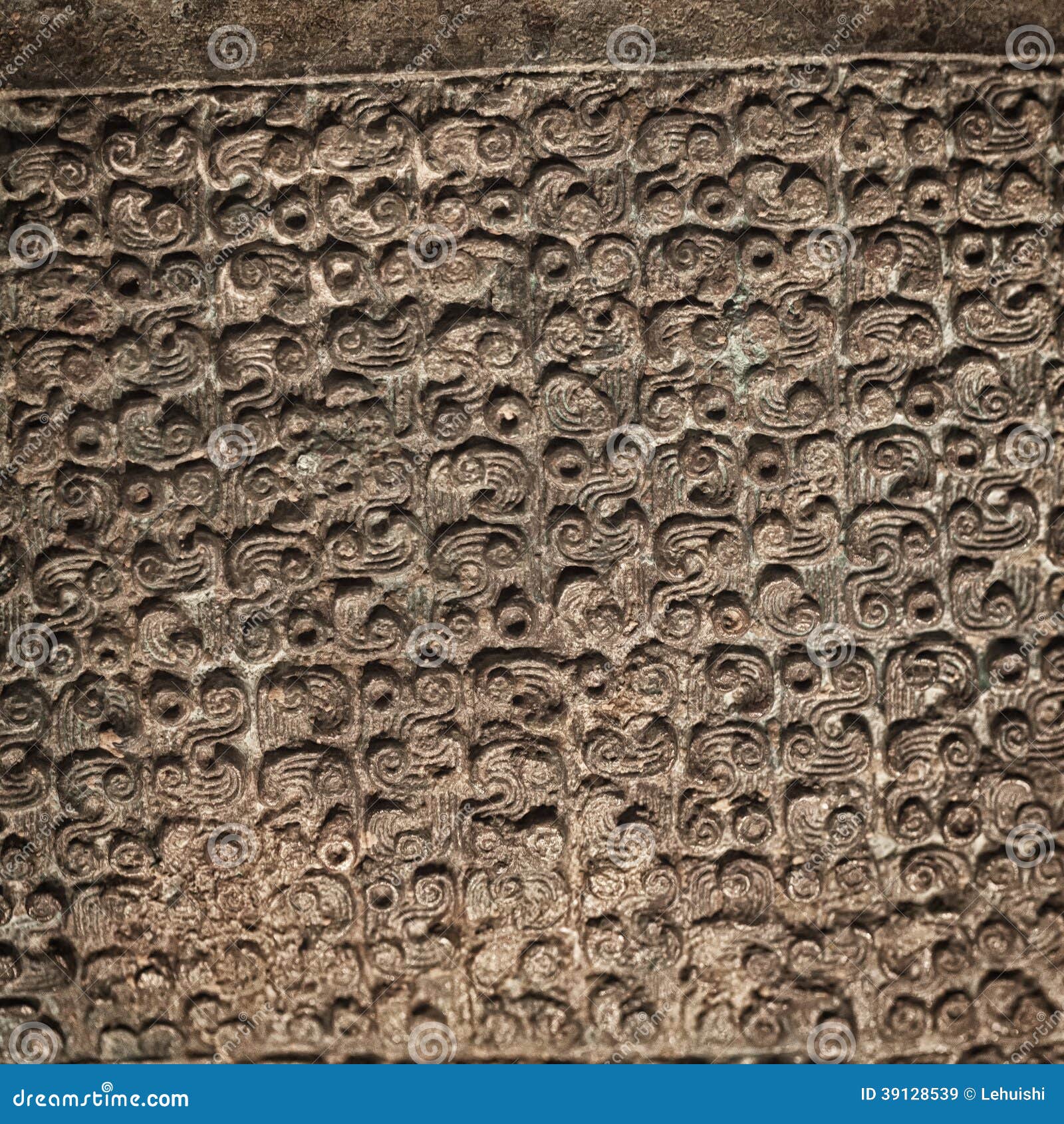 Ancient Chinese Pottery Texture. Stock Image - Image of burial, light ...