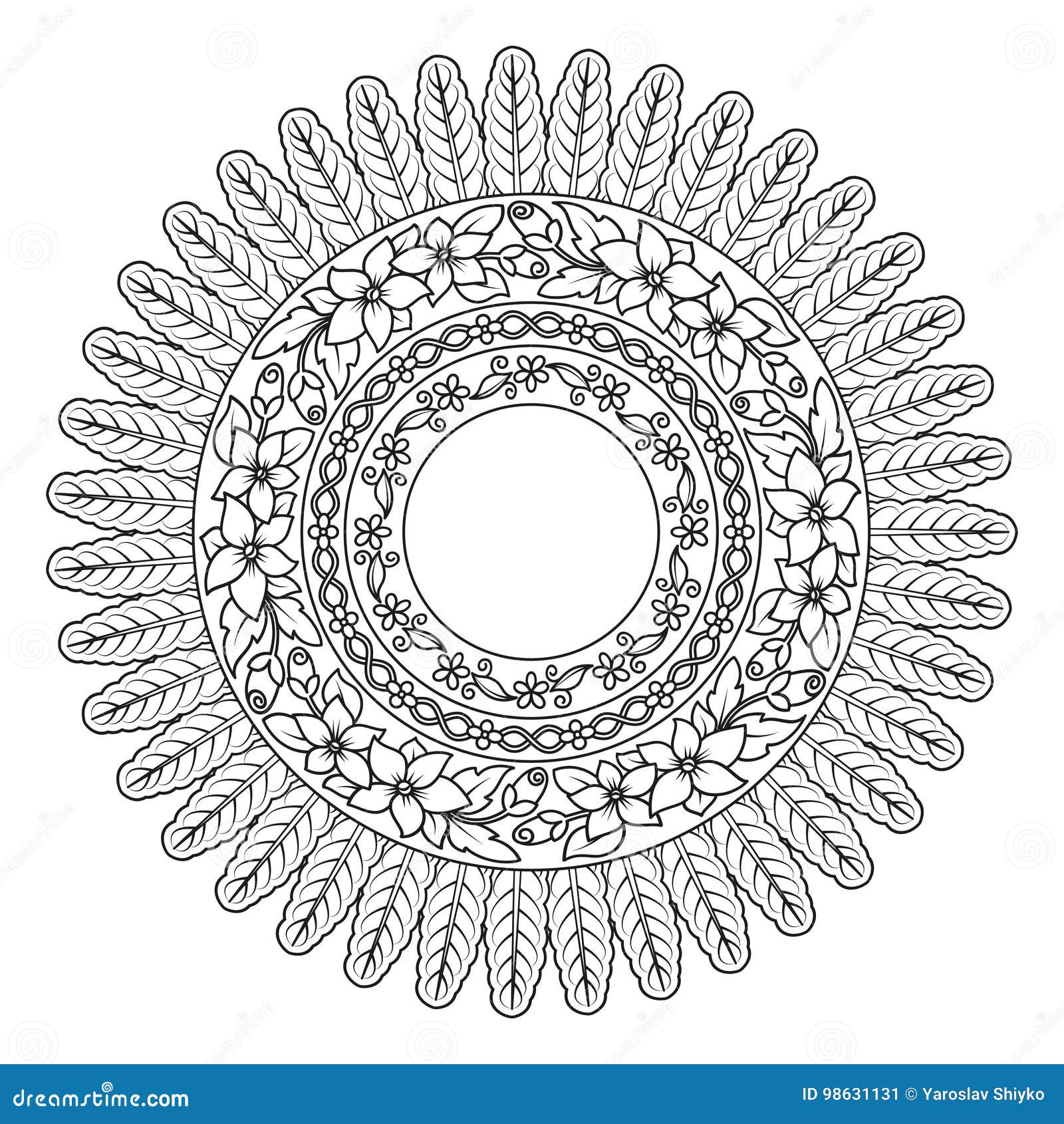 Ancient Chinese Round Pattern. Detailed Decorative Motifs Stock Vector ...