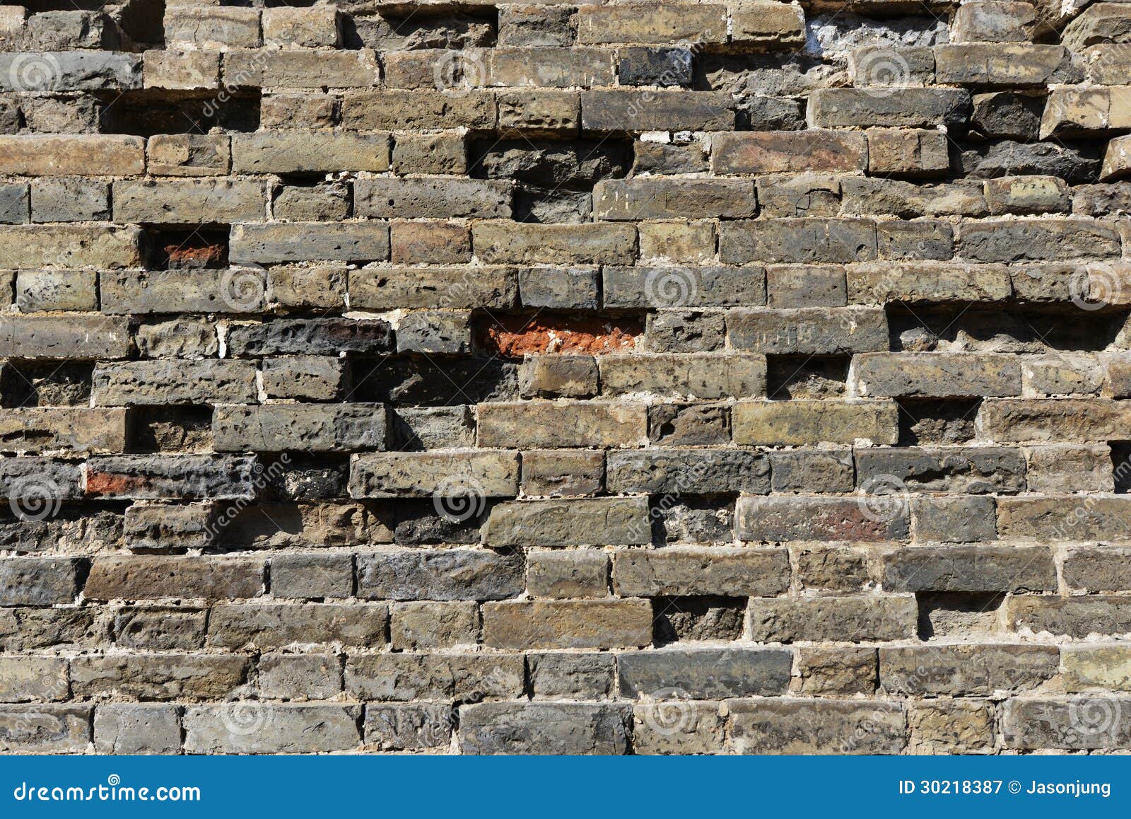 Ancient brick wall stock image. Image of historic, memory - 30218387