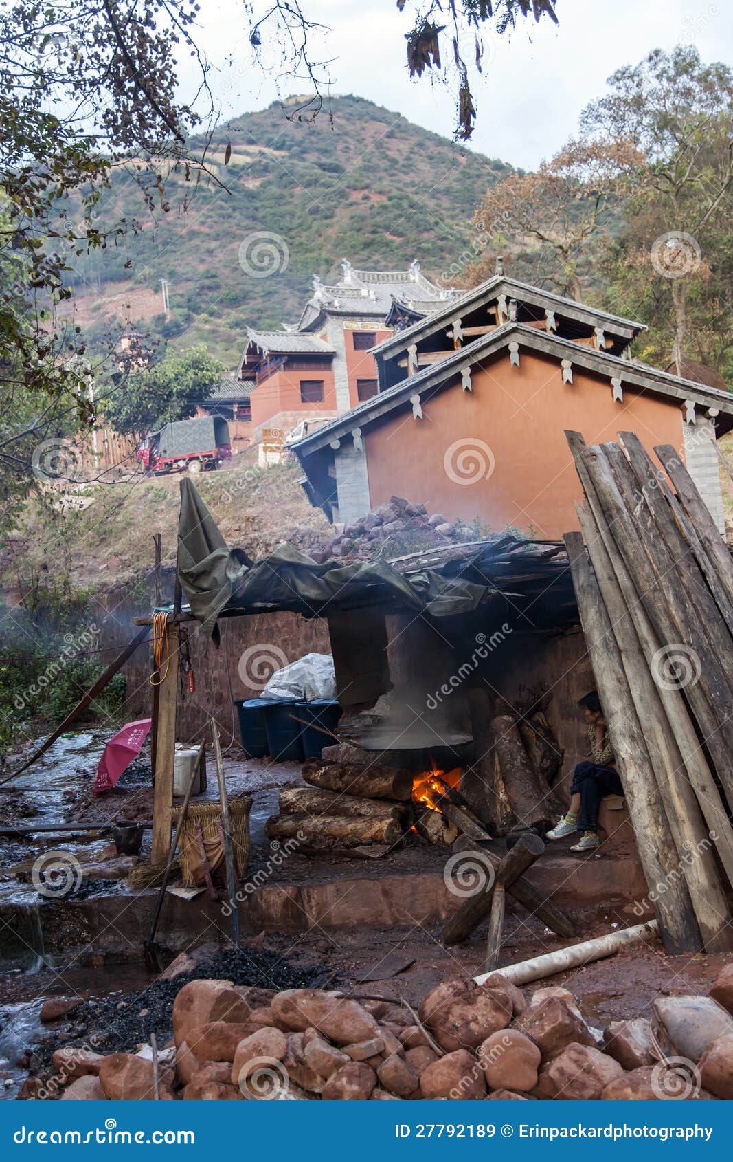 Ancient Chinese Salt Well editorial stock image. Image of asian - 27792189