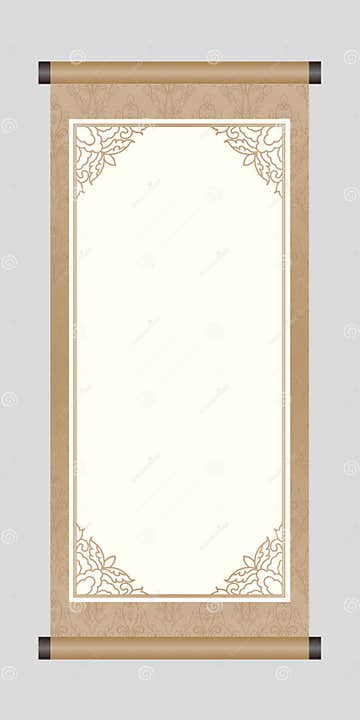 The Ancient Chinese Scroll, Artwork Template Stock Vector ...