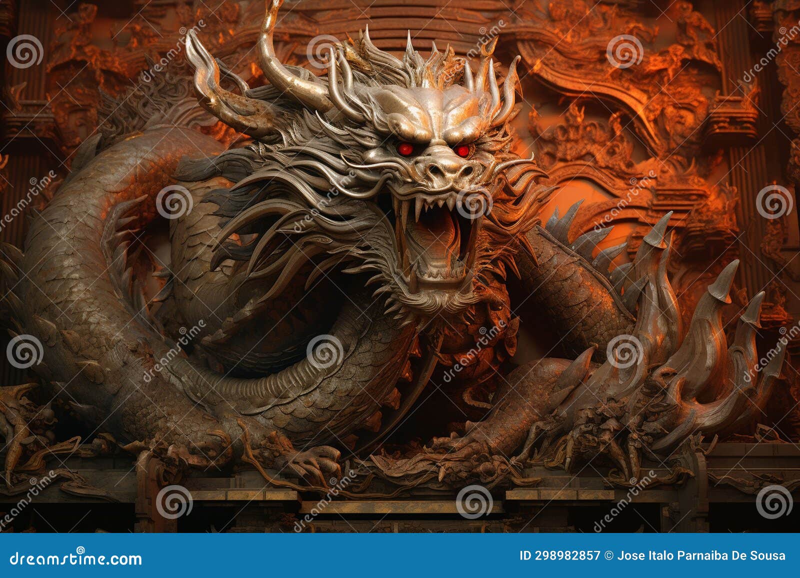 Ancient Chinese Scrolls Featuring Revered and Myth Stock Image - Image ...