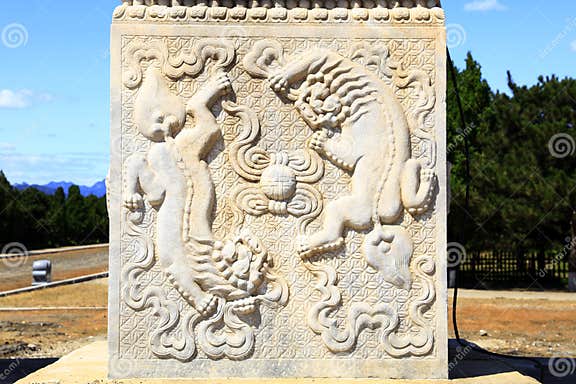 Ancient Chinese Stone Carving Stock Photo - Image of craft, oriental ...