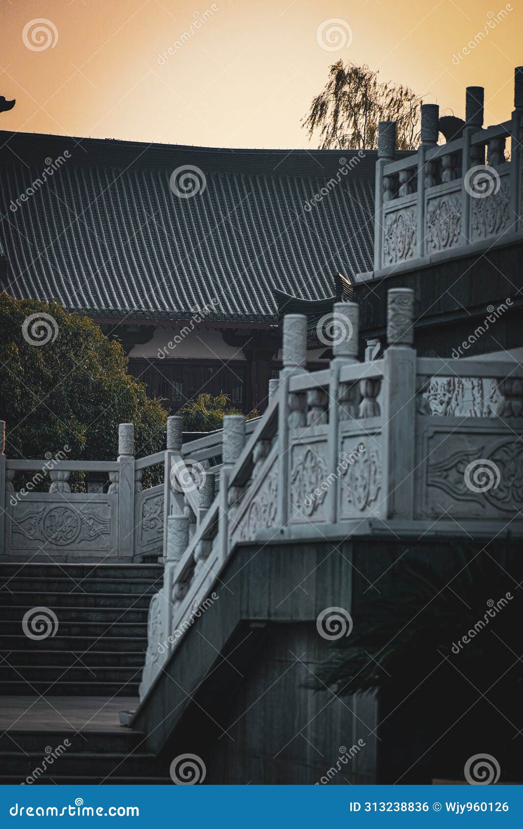 Ancient Chinese Stone Stairs Editorial Photo - Image of room, baluster ...